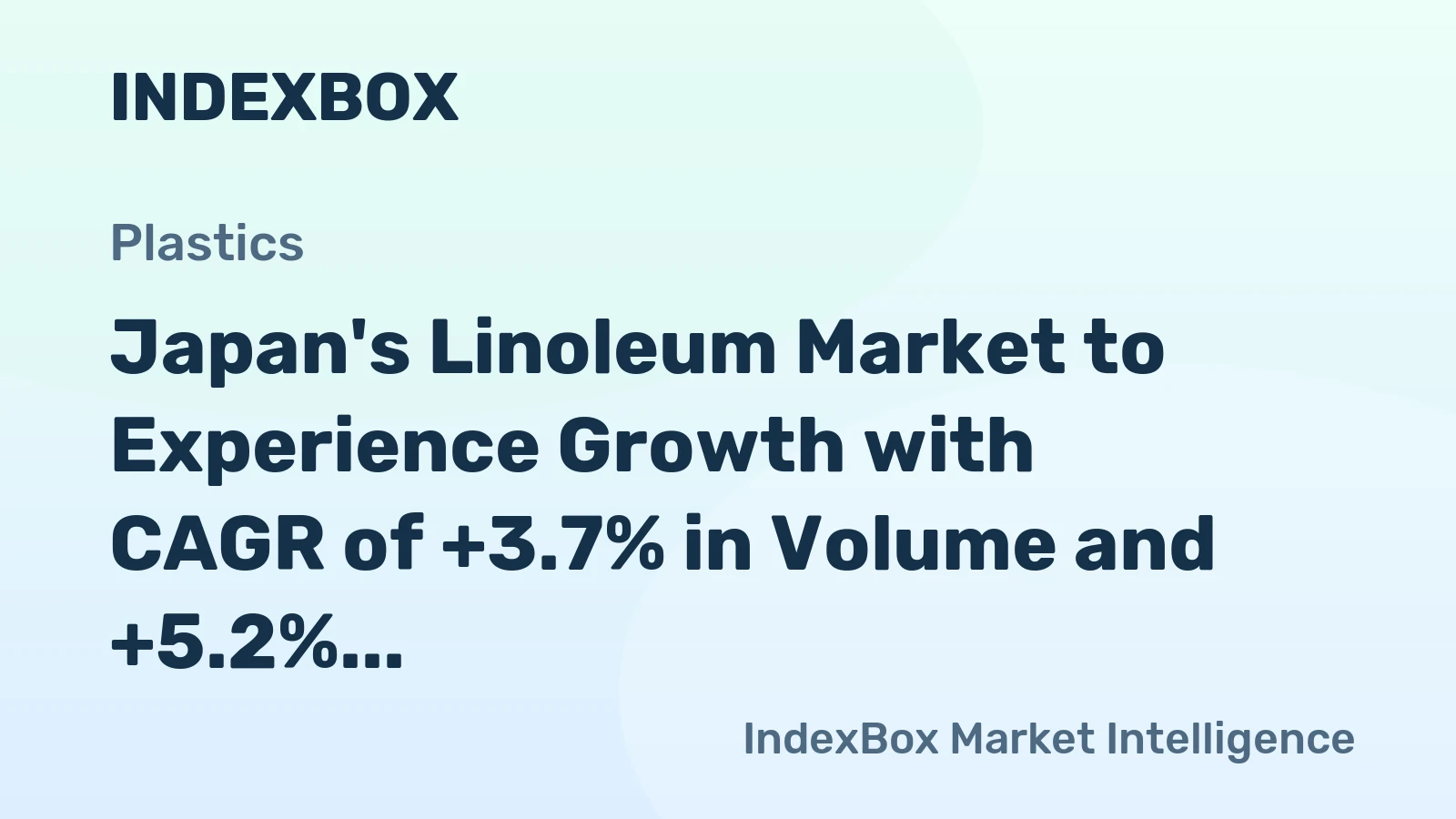 Japan's Linoleum Market to Experience Growth with CAGR of +3.7% in Volume and +5.2% in Value from 2024-2035