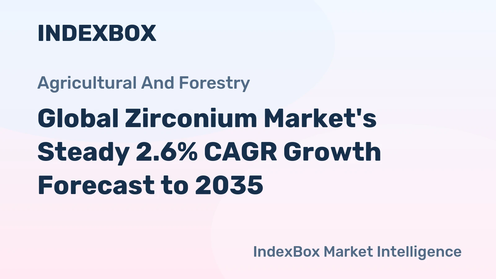 Global Zirconium Market's Steady 2.6% CAGR Growth Forecast to 2035
