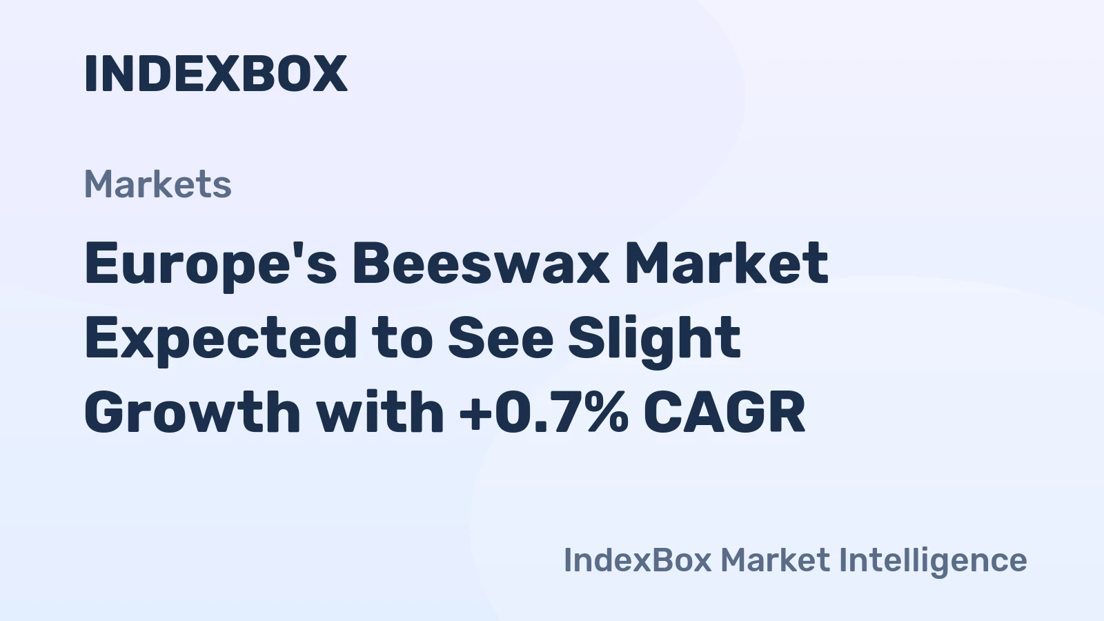 Europe's Beeswax Market Expected to See Slight Growth with +0.7% CAGR