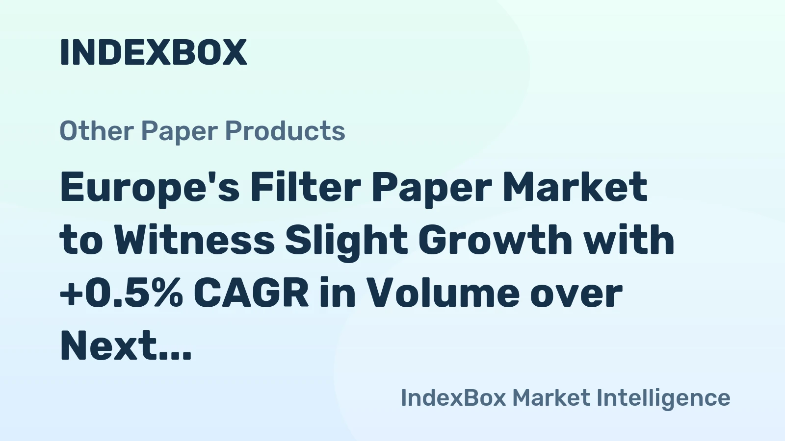 Europe's Filter Paper Market to Witness Slight Growth with +0.5% CAGR in Volume over Next Decade