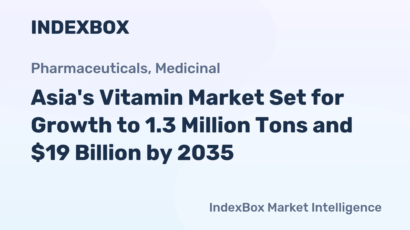 Asia's Vitamin Market Set for Growth to 1.3 Million Tons and $19 Billion by 2035