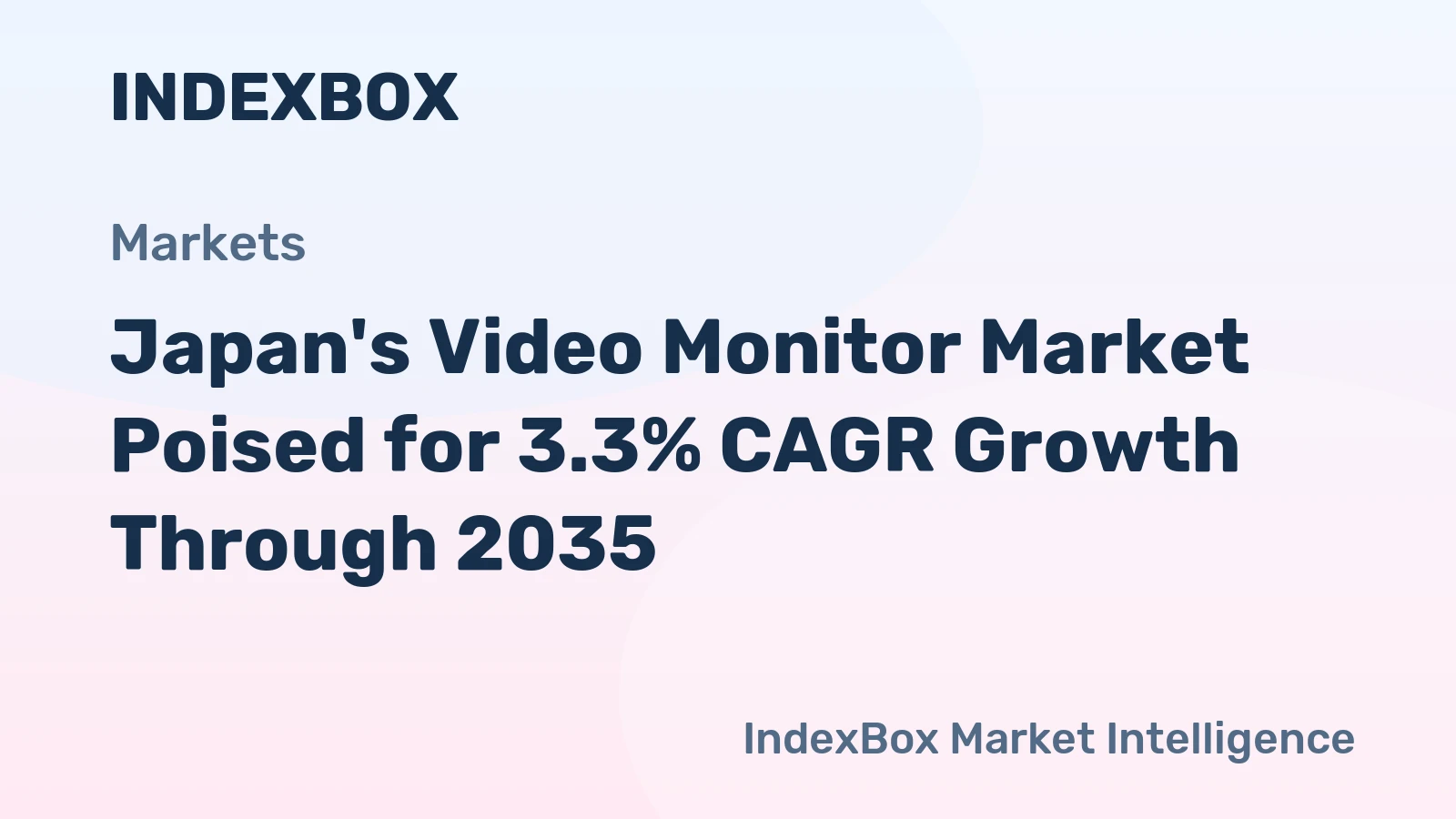 Japan's Video Monitor Market Poised for 3.3% CAGR Growth Through 2035