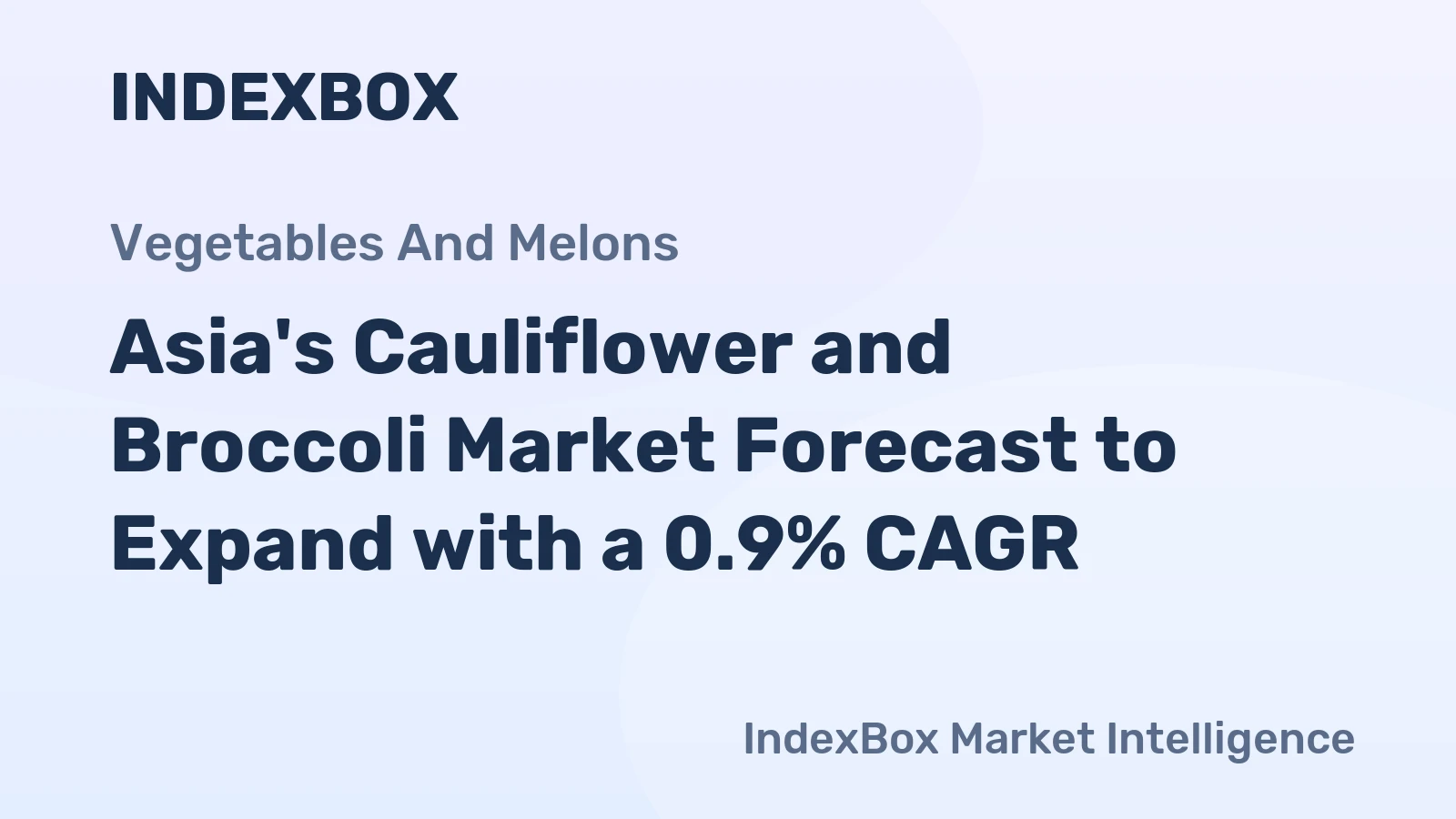 Asia's Cauliflower and Broccoli Market Forecast to Expand with a 0.9% CAGR