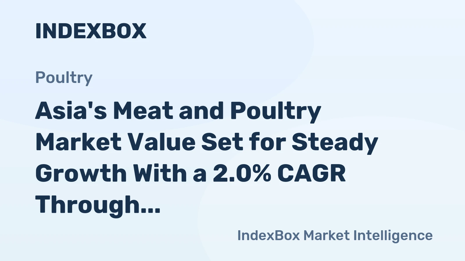Asia's Meat and Poultry Market Value Set for Steady Growth With a 2.0% CAGR Through 2035