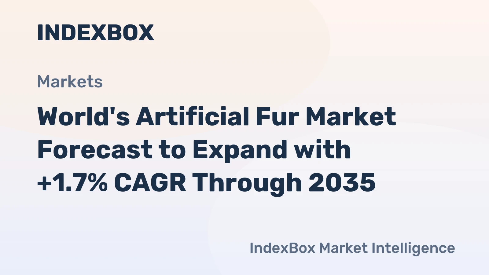 World's Artificial Fur Market Forecast to Expand with +1.7% CAGR Through 2035