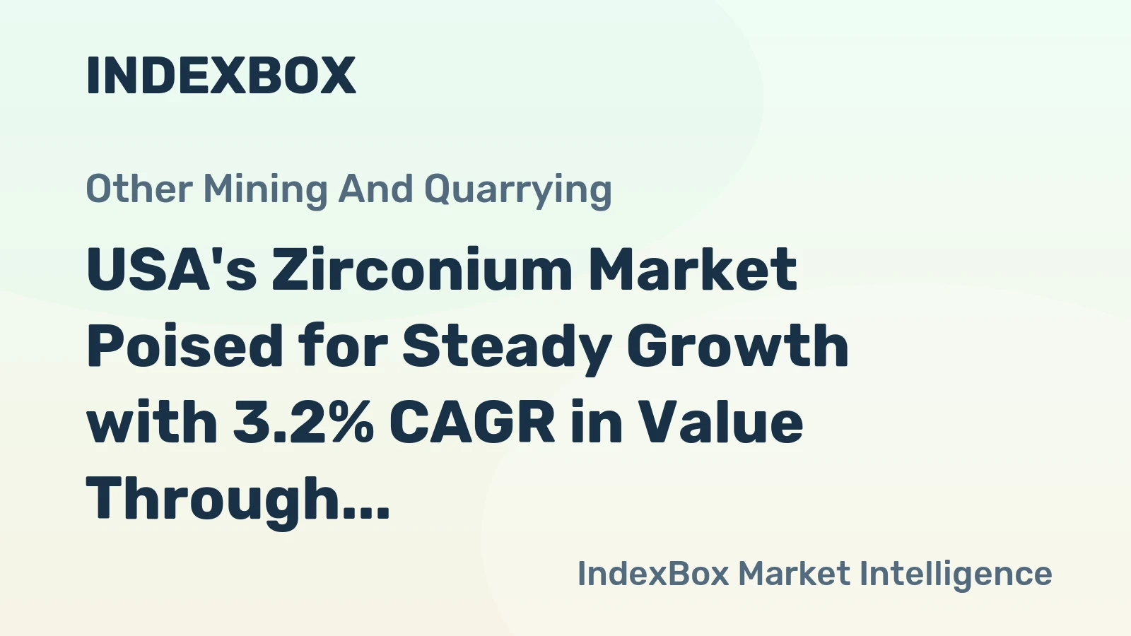 USA's Zirconium Market Poised for Steady Growth with 3.2% CAGR in Value Through 2035