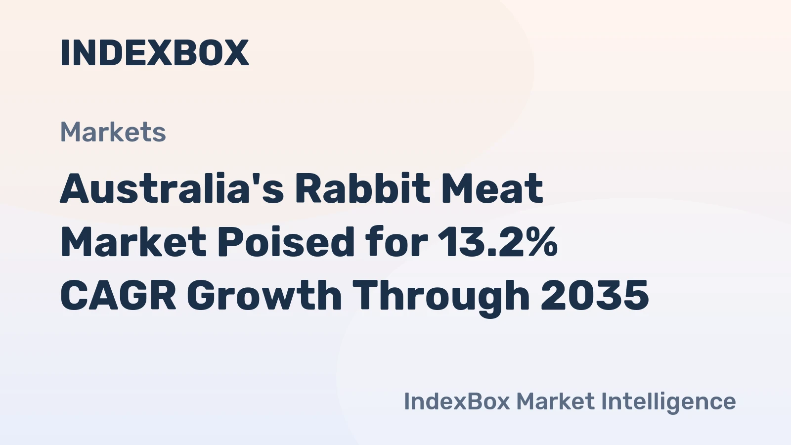Australia's Rabbit Meat Market Poised for 13.2% CAGR Growth Through 2035
