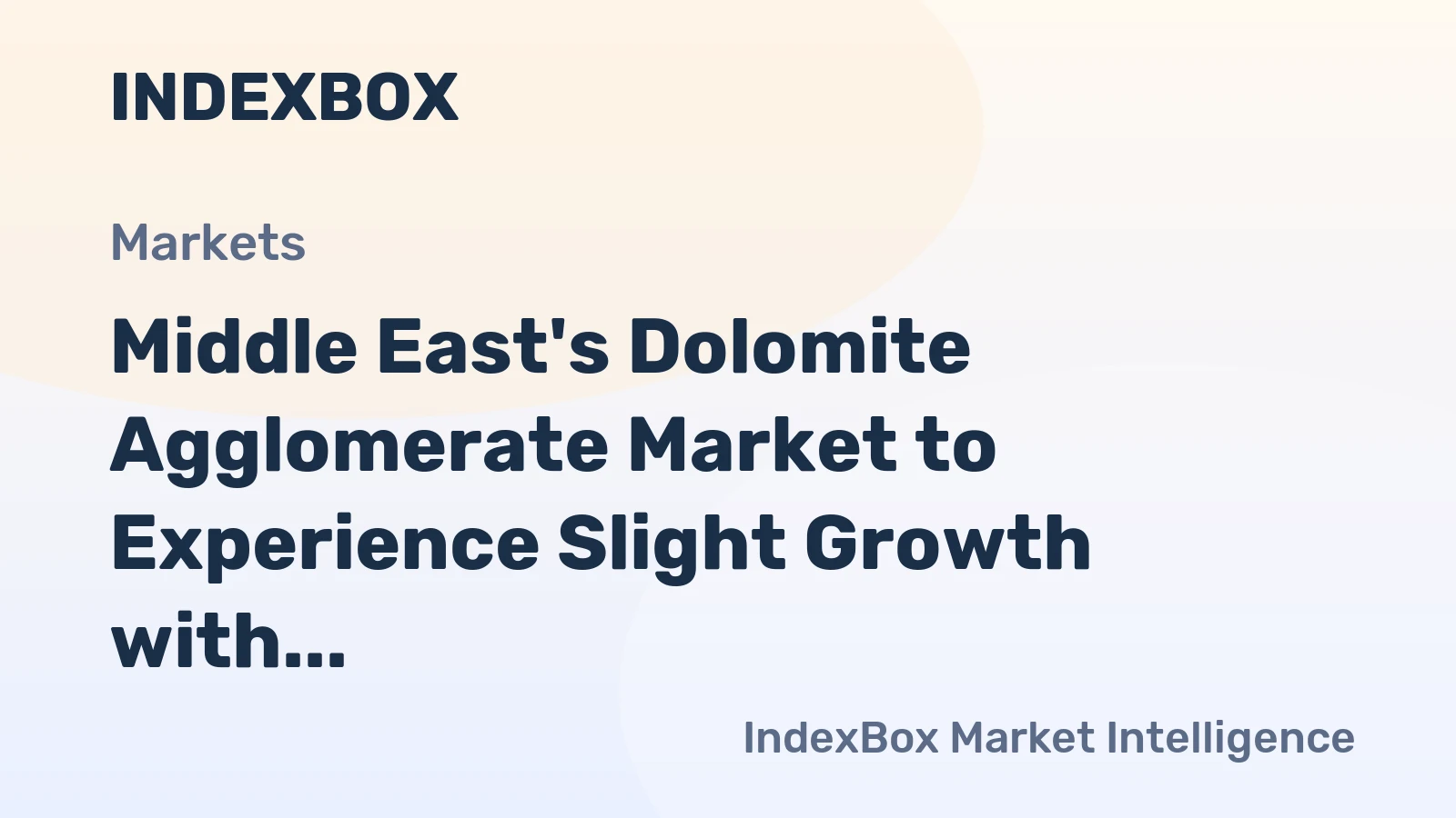 Middle East's Dolomite Agglomerate Market to Experience Slight Growth with a CAGR of +0.1% from 2024-2035