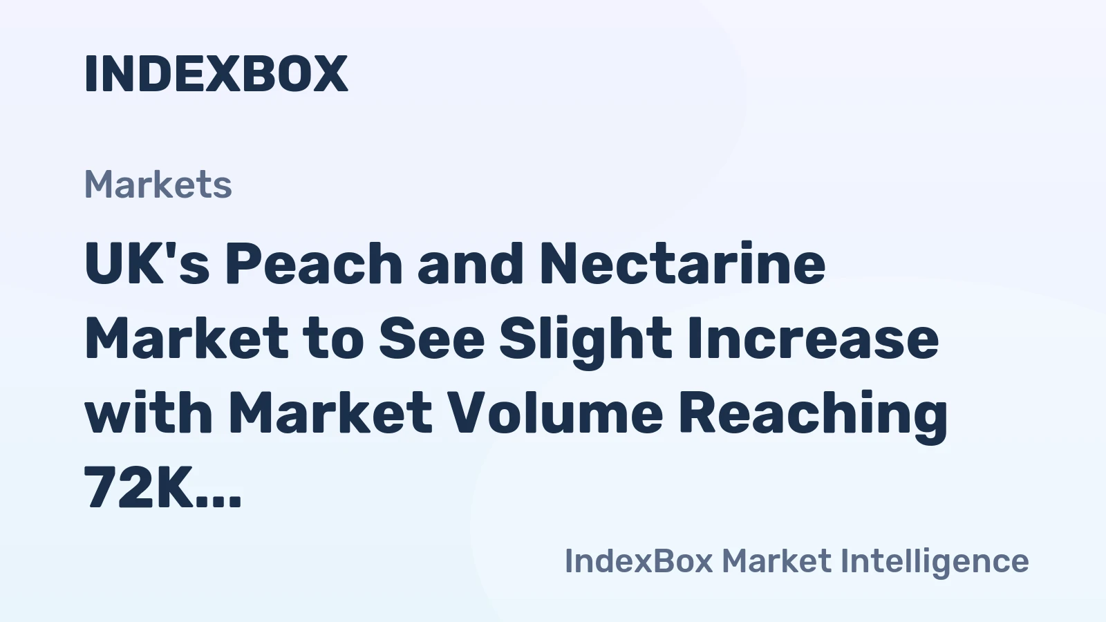 UK's Peach and Nectarine Market to See Slight Increase with Market Volume Reaching 72K Tons and Value Reaching $152M by 2035
