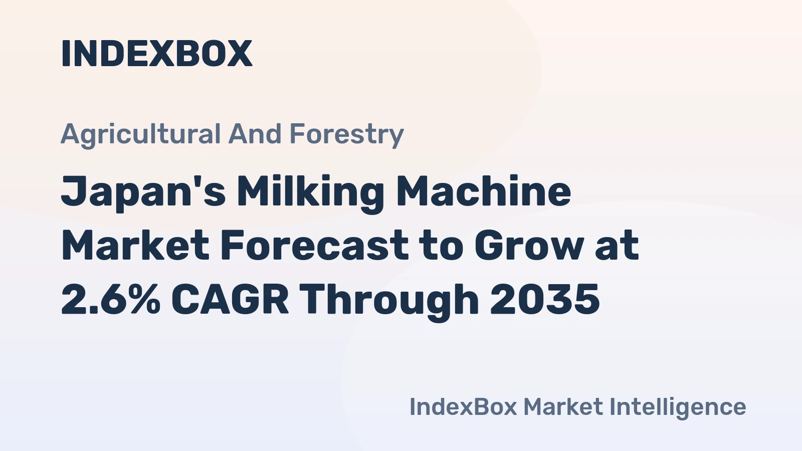 Japan's Milking Machine Market Forecast to Grow at 2.6% CAGR Through 2035