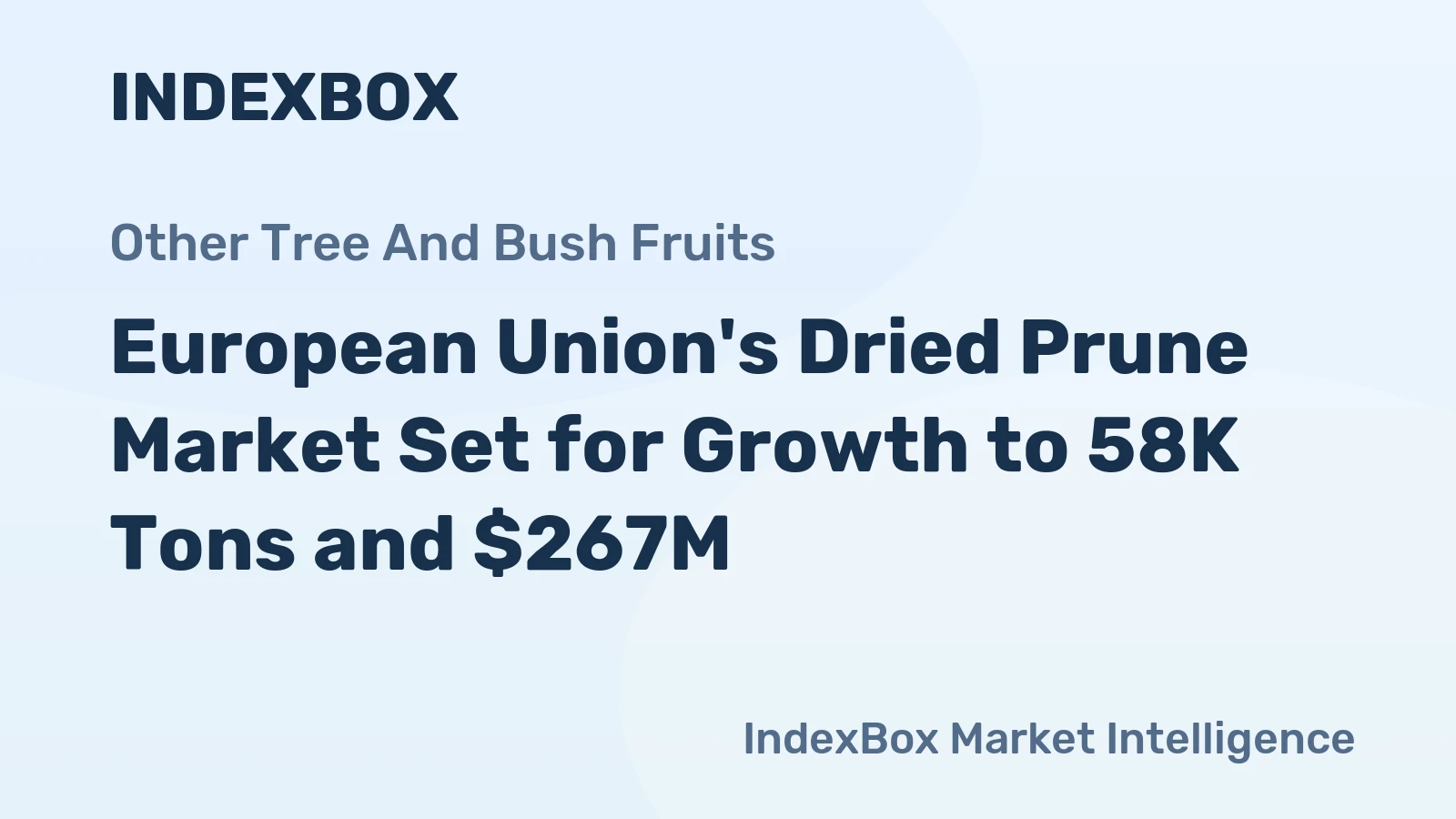 European Union's Dried Prune Market Set for Growth to 58K Tons and $267M