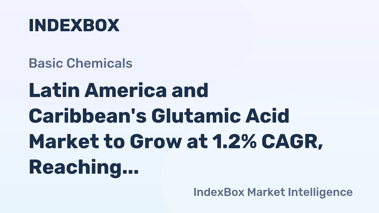 Latin America and Caribbean's Glutamic Acid Market to Grow at 1.2% CAGR, Reaching 159K Tons by 2035