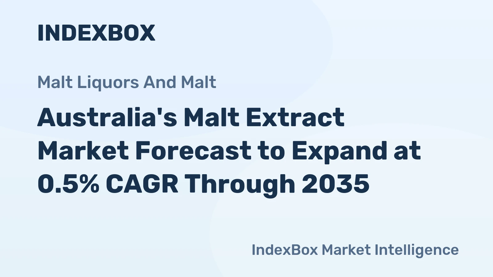 Australia's Malt Extract Market Forecast to Expand at 0.5% CAGR Through 2035