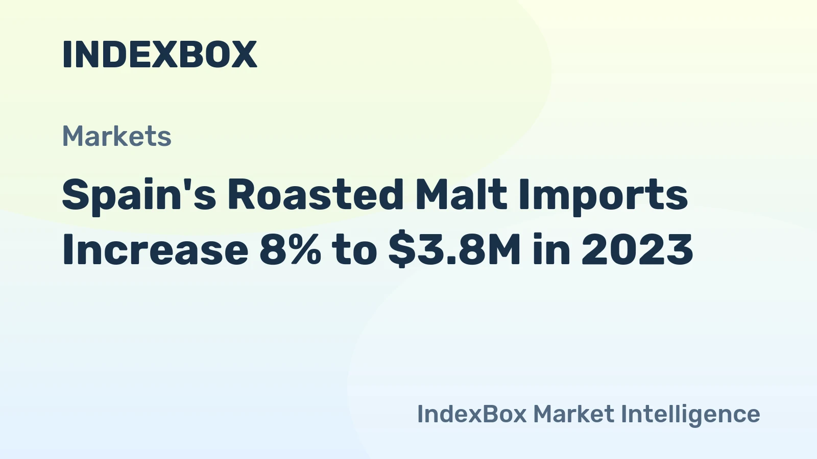 Spain's Roasted Malt Imports Increase 8% to $3.8M in 2023