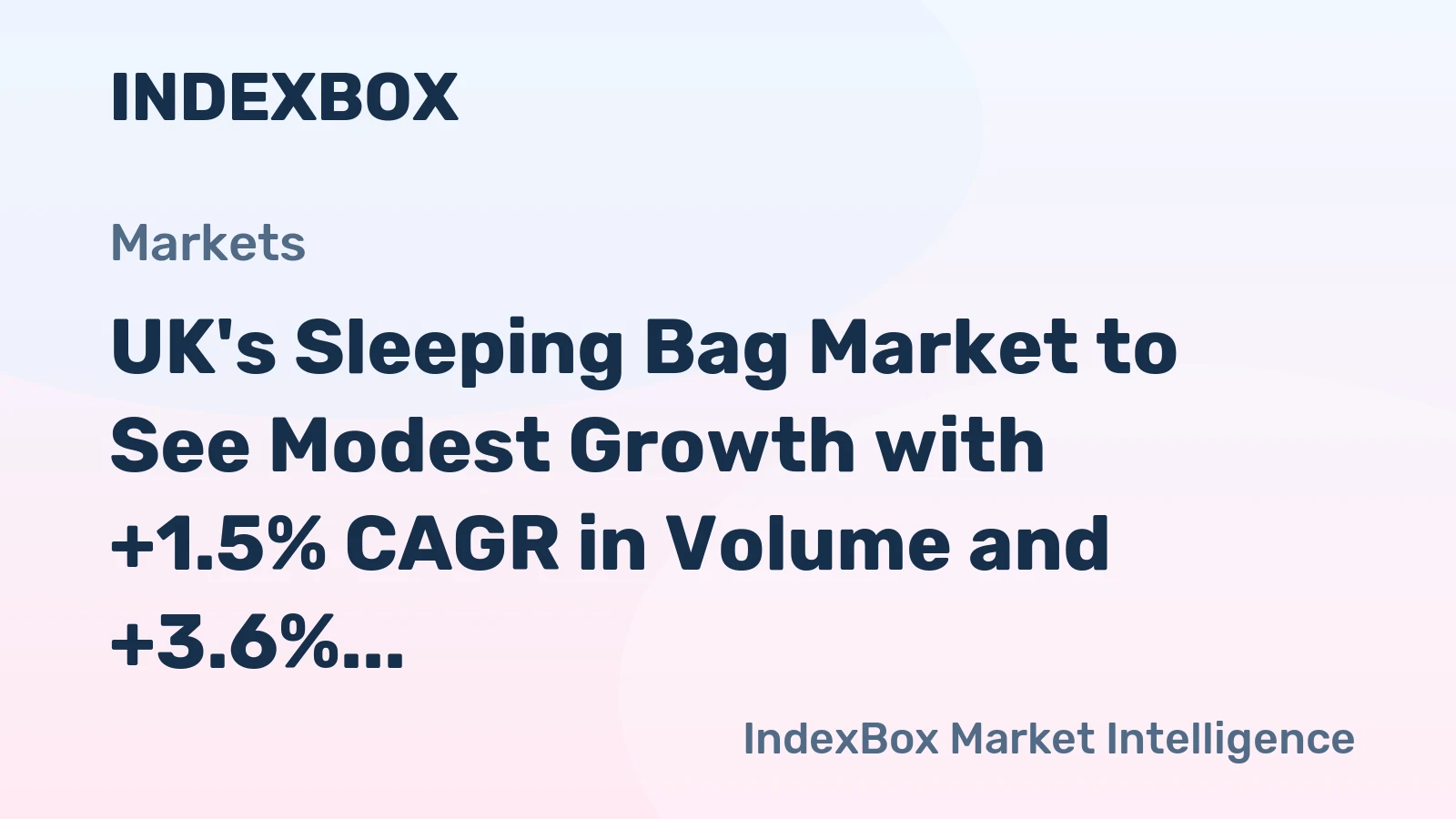 UK's Sleeping Bag Market to See Modest Growth with +1.5% CAGR in Volume and +3.6% CAGR in Value by 2035
