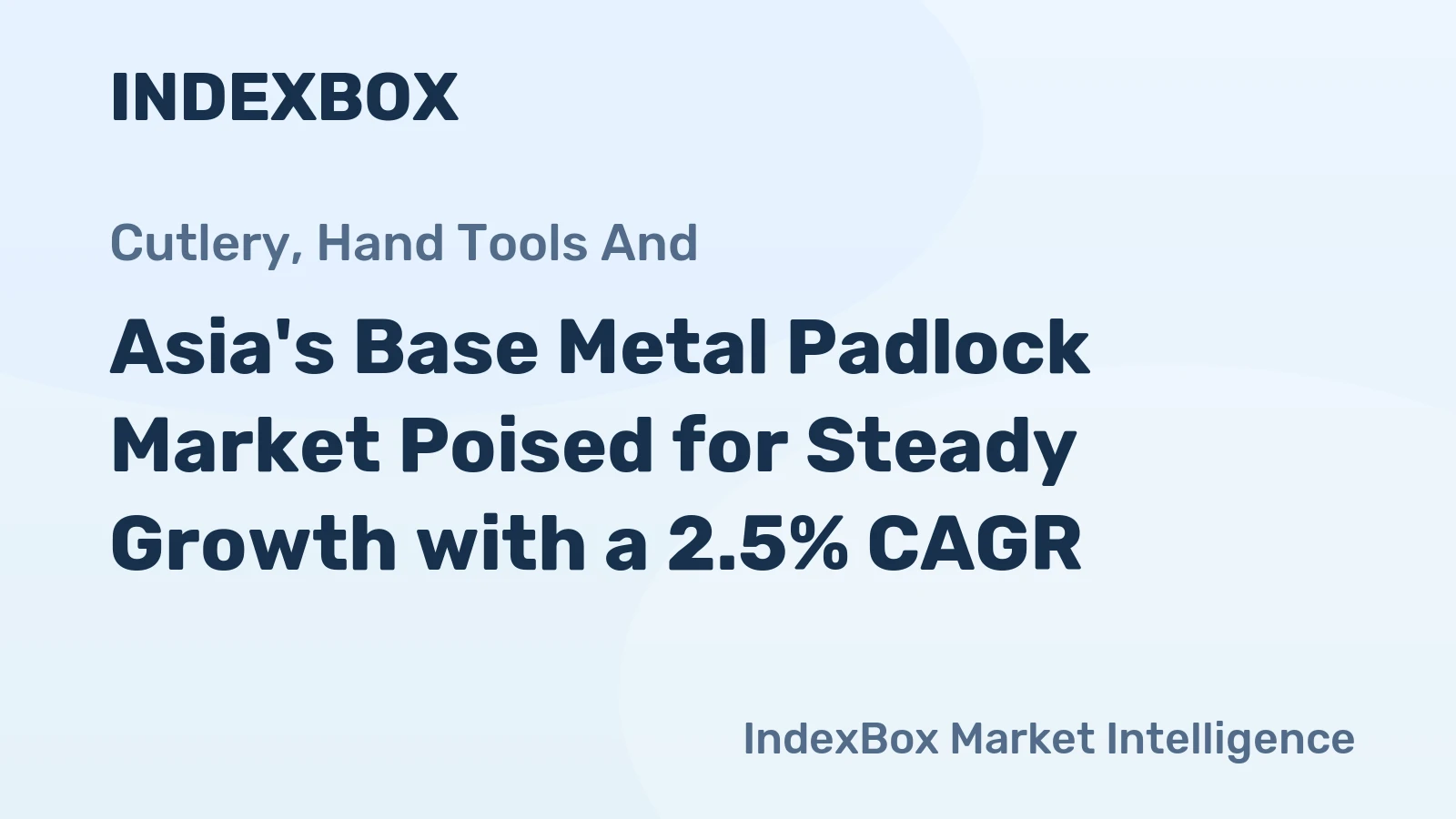 Asia's Base Metal Padlock Market Poised for Steady Growth with a 2.5% CAGR