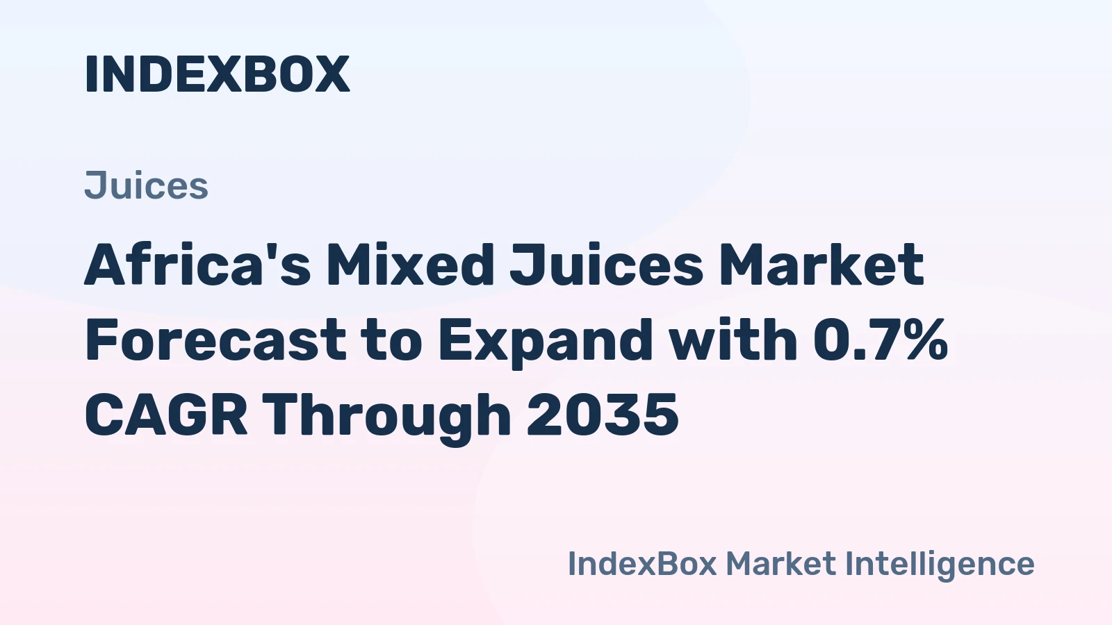 Africa's Mixed Juices Market Forecast to Expand with 0.7% CAGR Through 2035