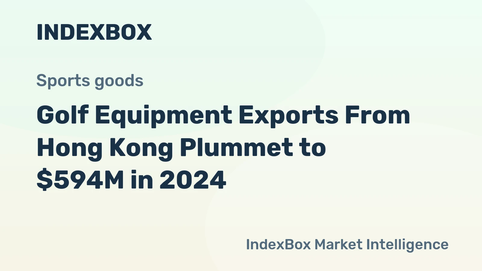 Golf Equipment Exports From Hong Kong Plummet to $594M in 2024
