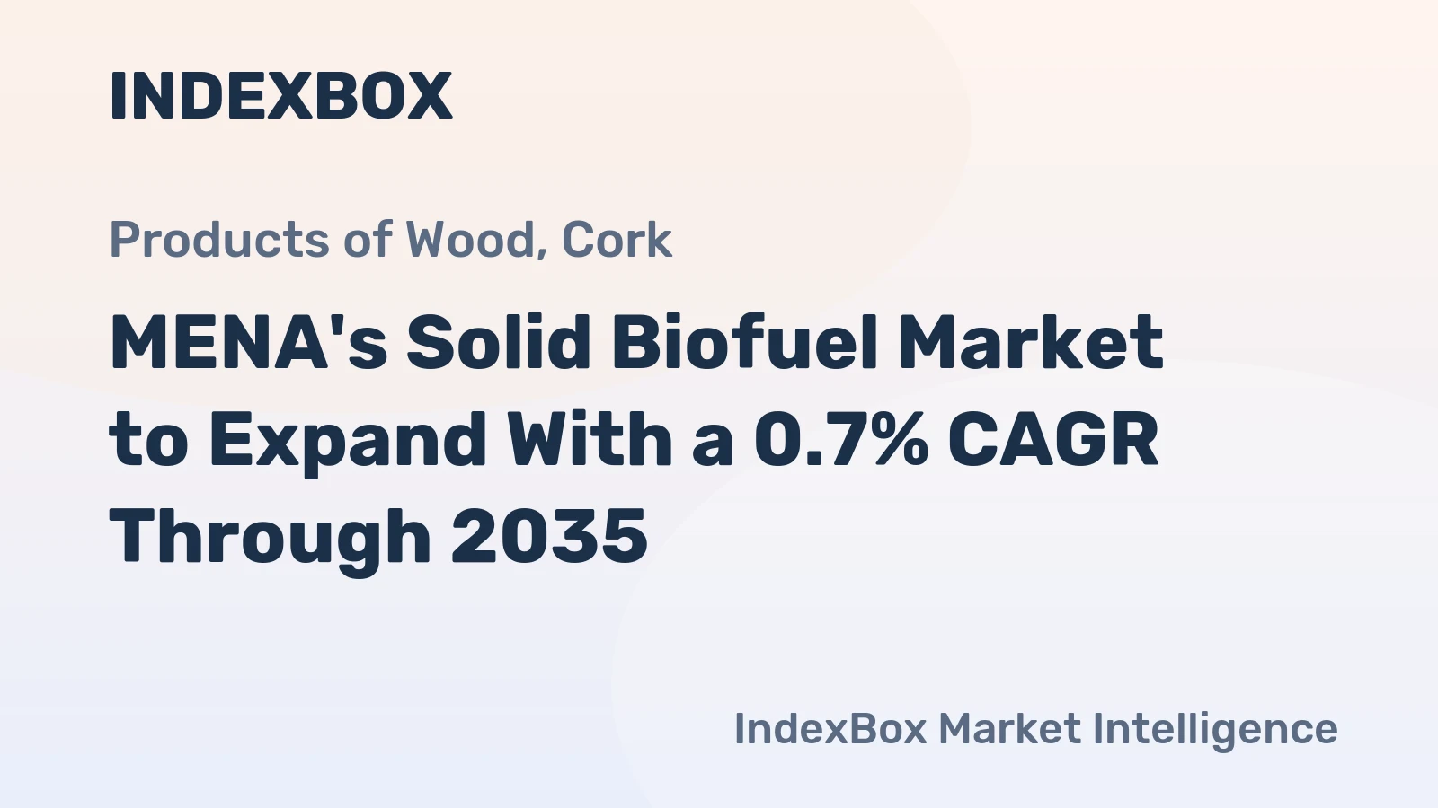 MENA's Solid Biofuel Market to Expand With a 0.7% CAGR Through 2035