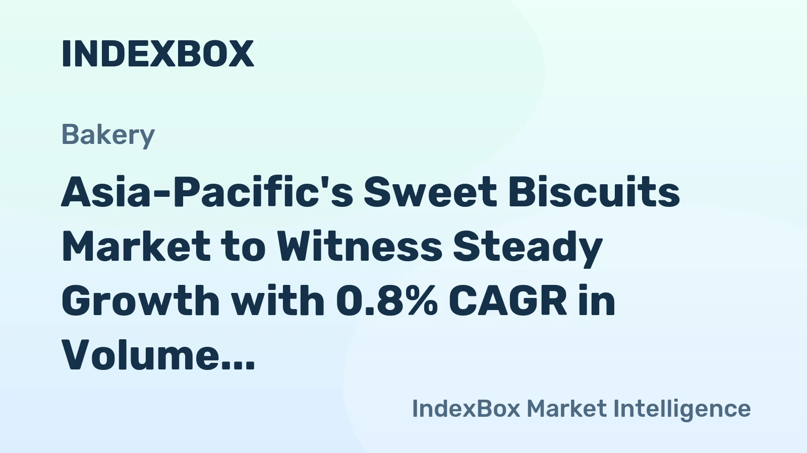 Asia-Pacific's Sweet Biscuits Market to Witness Steady Growth with 0.8% CAGR in Volume and 1.5% CAGR in Value by 2035
