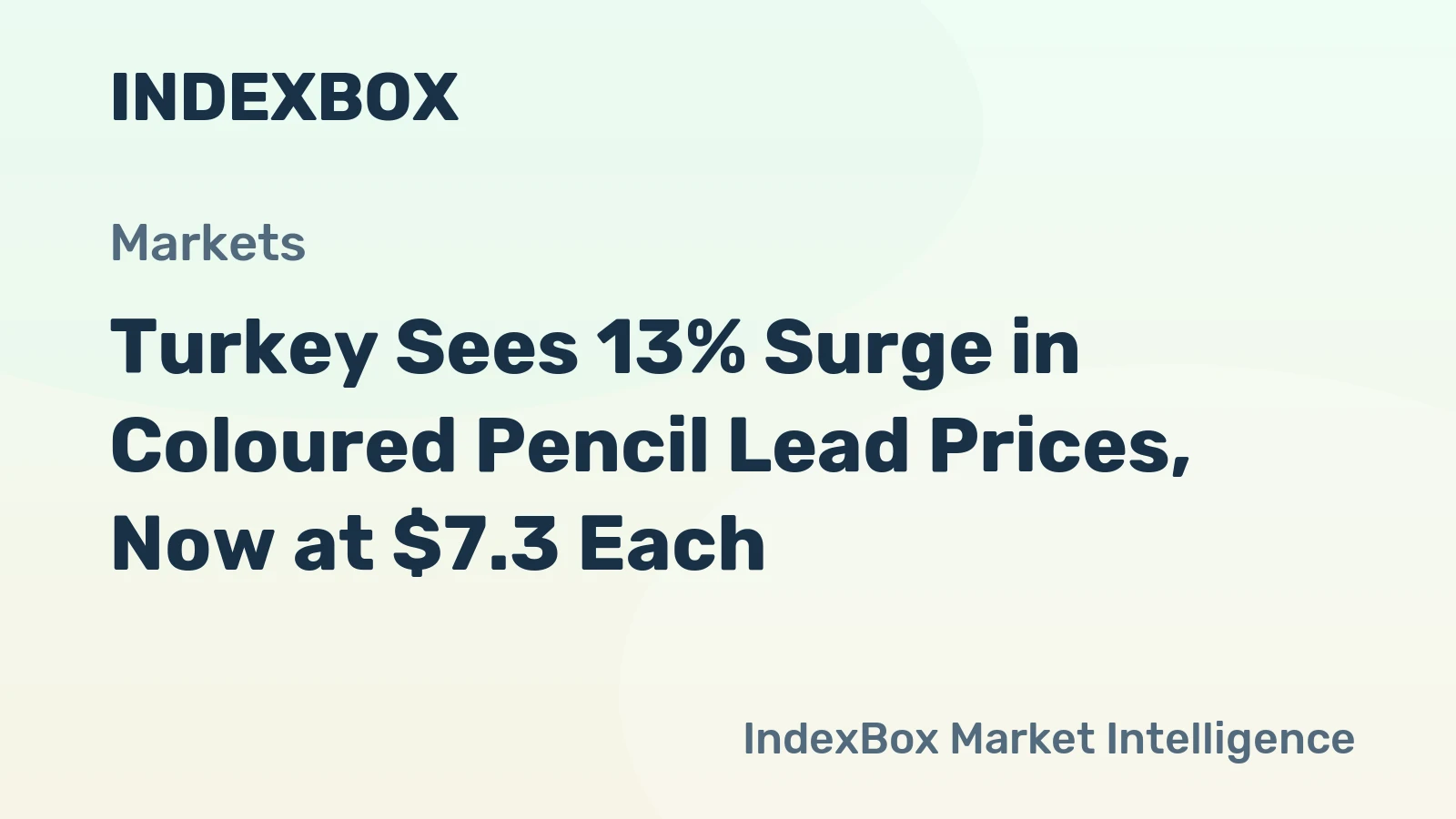 Turkey Sees 13% Surge in Coloured Pencil Lead Prices, Now at $7.3 Each