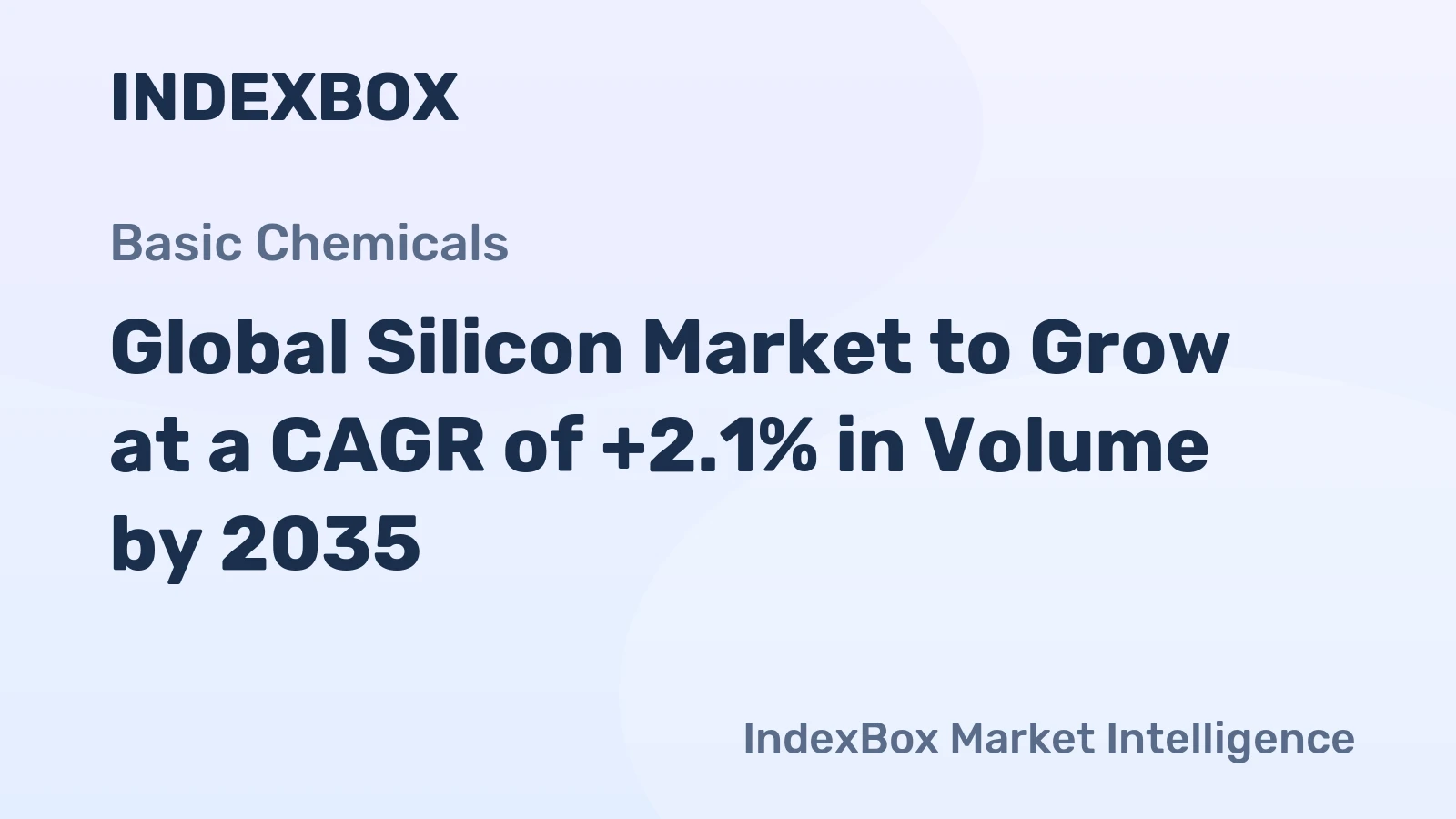 Global Silicon Market to Grow at a CAGR of +2.1% in Volume by 2035