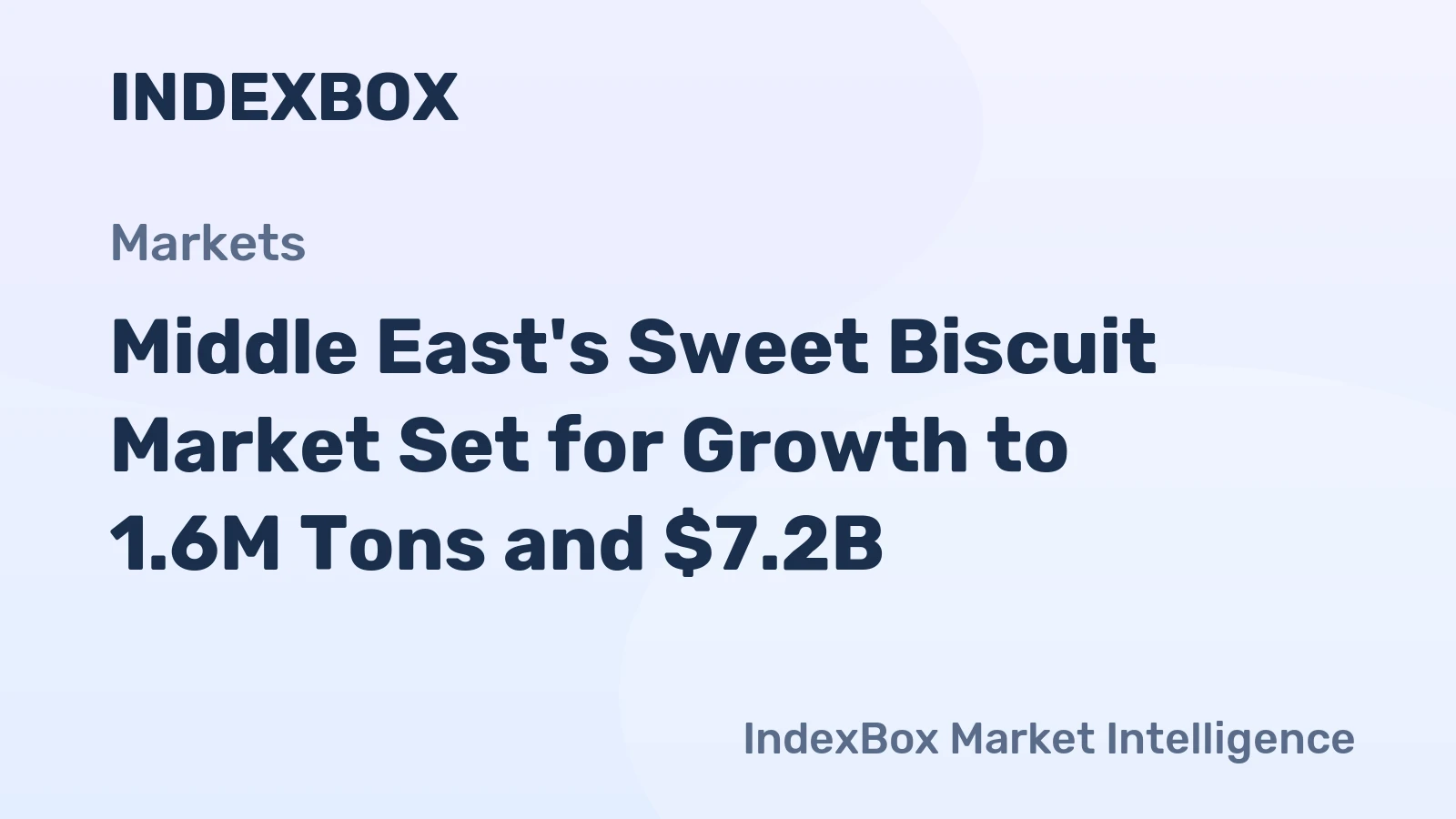 Middle East's Sweet Biscuit Market Set for Growth to 1.6M Tons and $7.2B