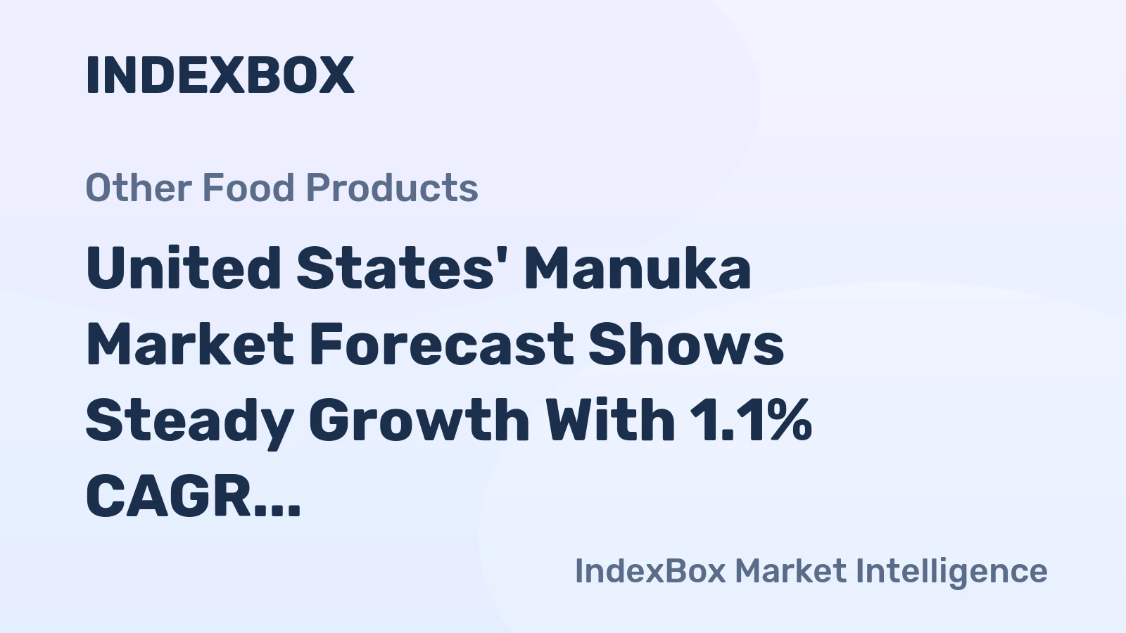 United States' Manuka Market Forecast Shows Steady Growth With 1.1% CAGR in Value Through 2035