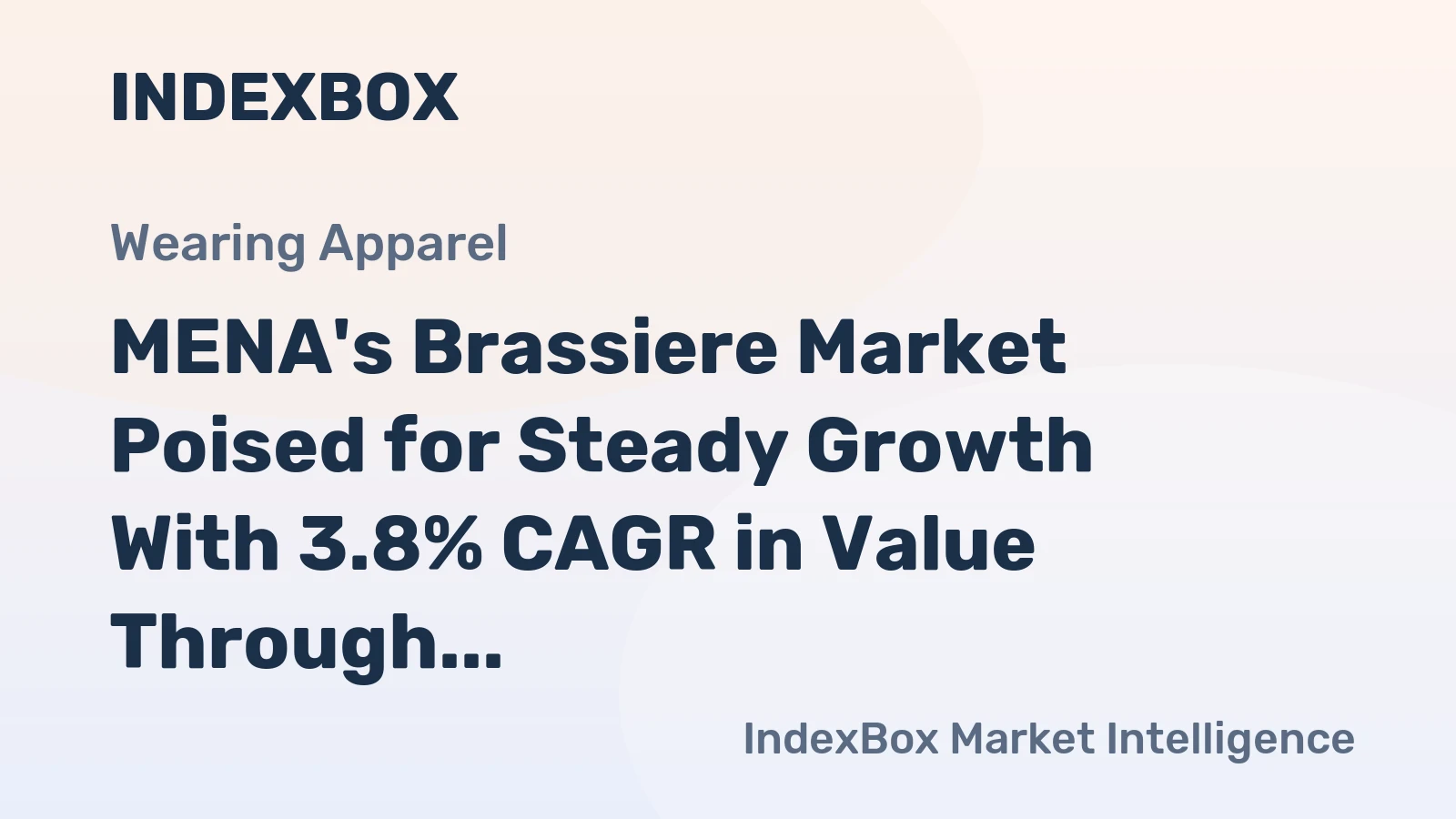 MENA's Brassiere Market Poised for Steady Growth With 3.8% CAGR in Value Through 2035