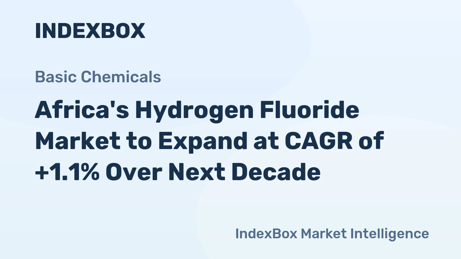 Africa's Hydrogen Fluoride Market to Expand at CAGR of +1.1% Over Next Decade
