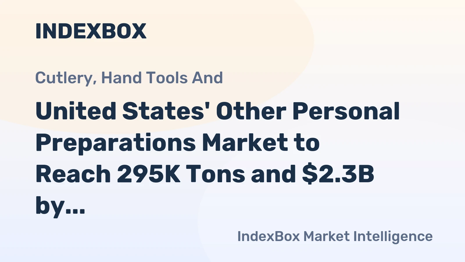 United States' Other Personal Preparations Market to Reach 295K Tons and $2.3B by 2035