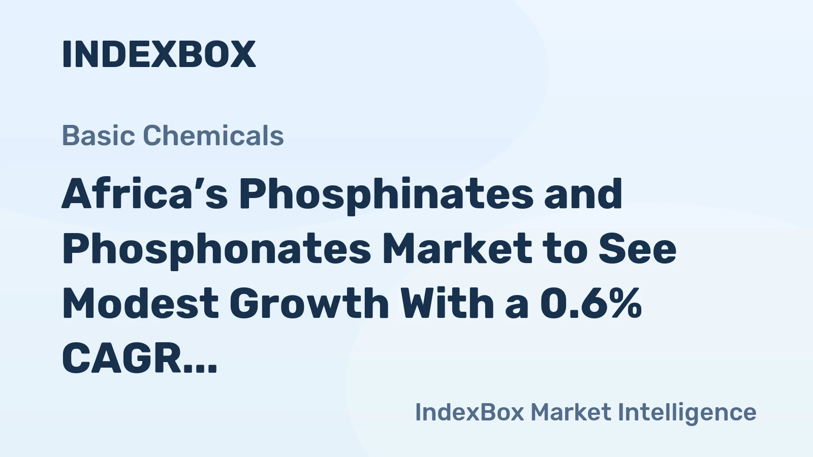 Africa’s Phosphinates and Phosphonates Market to See Modest Growth With a 0.6% CAGR Through 2035