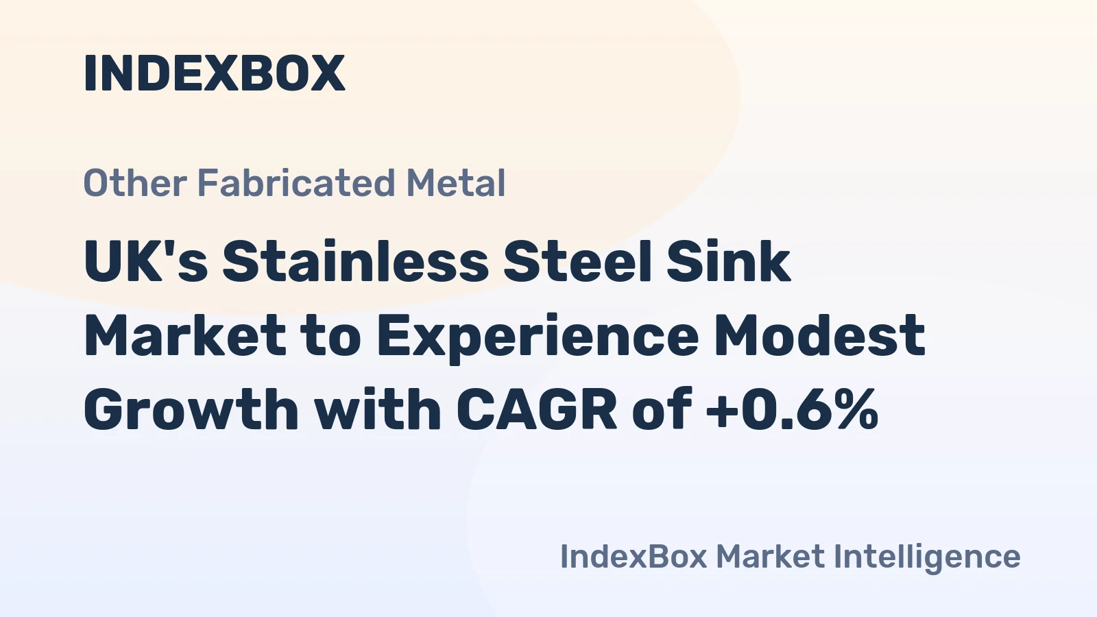 UK's Stainless Steel Sink Market to Experience Modest Growth with CAGR of +0.6%
