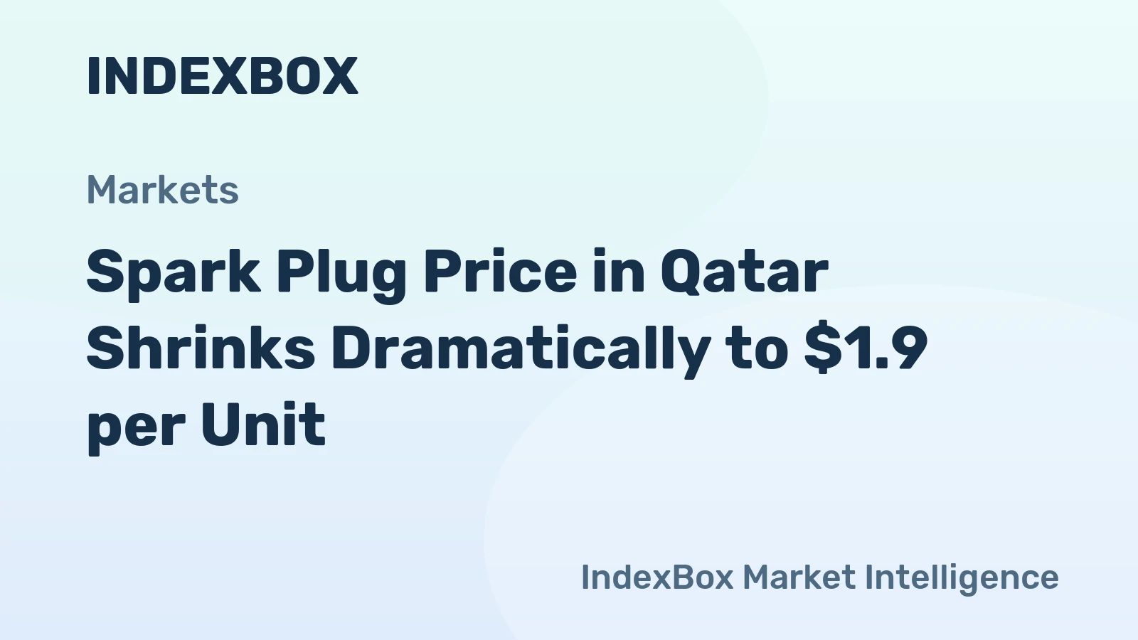 Spark Plug Price in Qatar Shrinks Dramatically to $1.9 per Unit