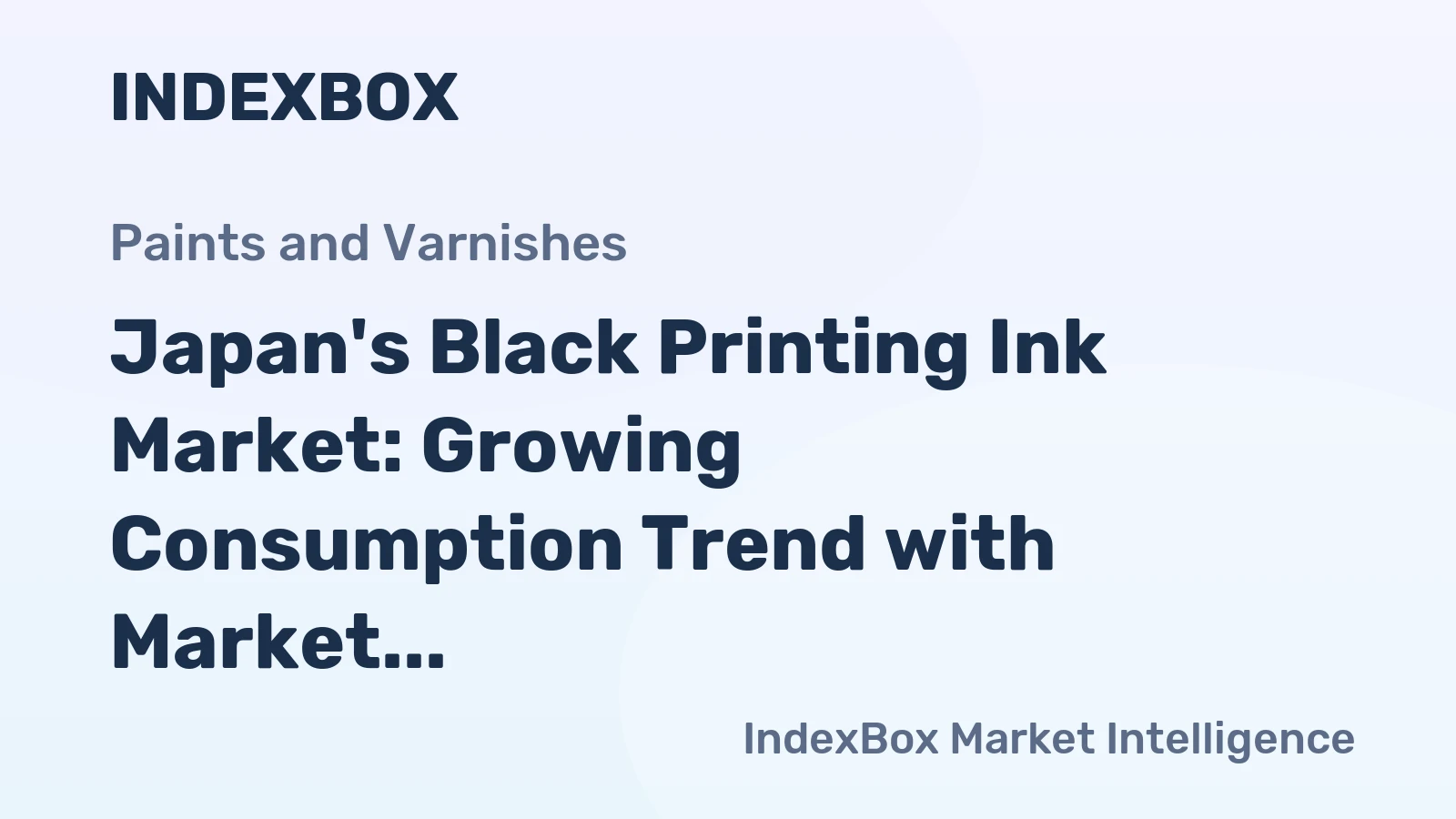 Japan's Black Printing Ink Market: Growing Consumption Trend with Market Volume to Reach 34K tons and Market Value to Hit $595M by 2035