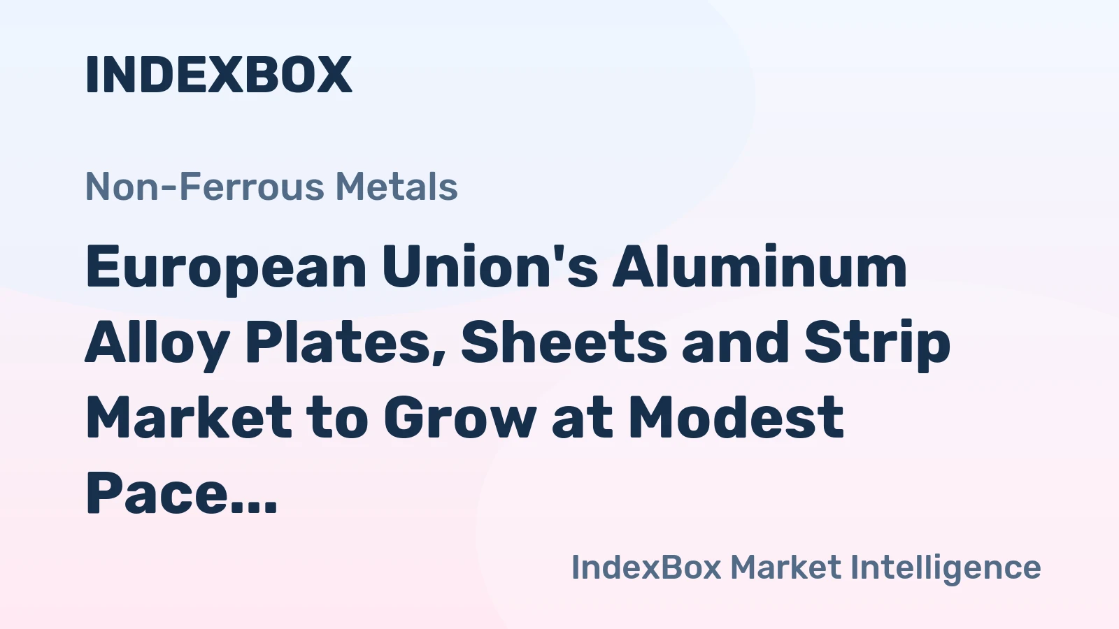 European Union's Aluminum Alloy Plates, Sheets and Strip Market to Grow at Modest Pace of +0.3% CAGR from 2024-2035
