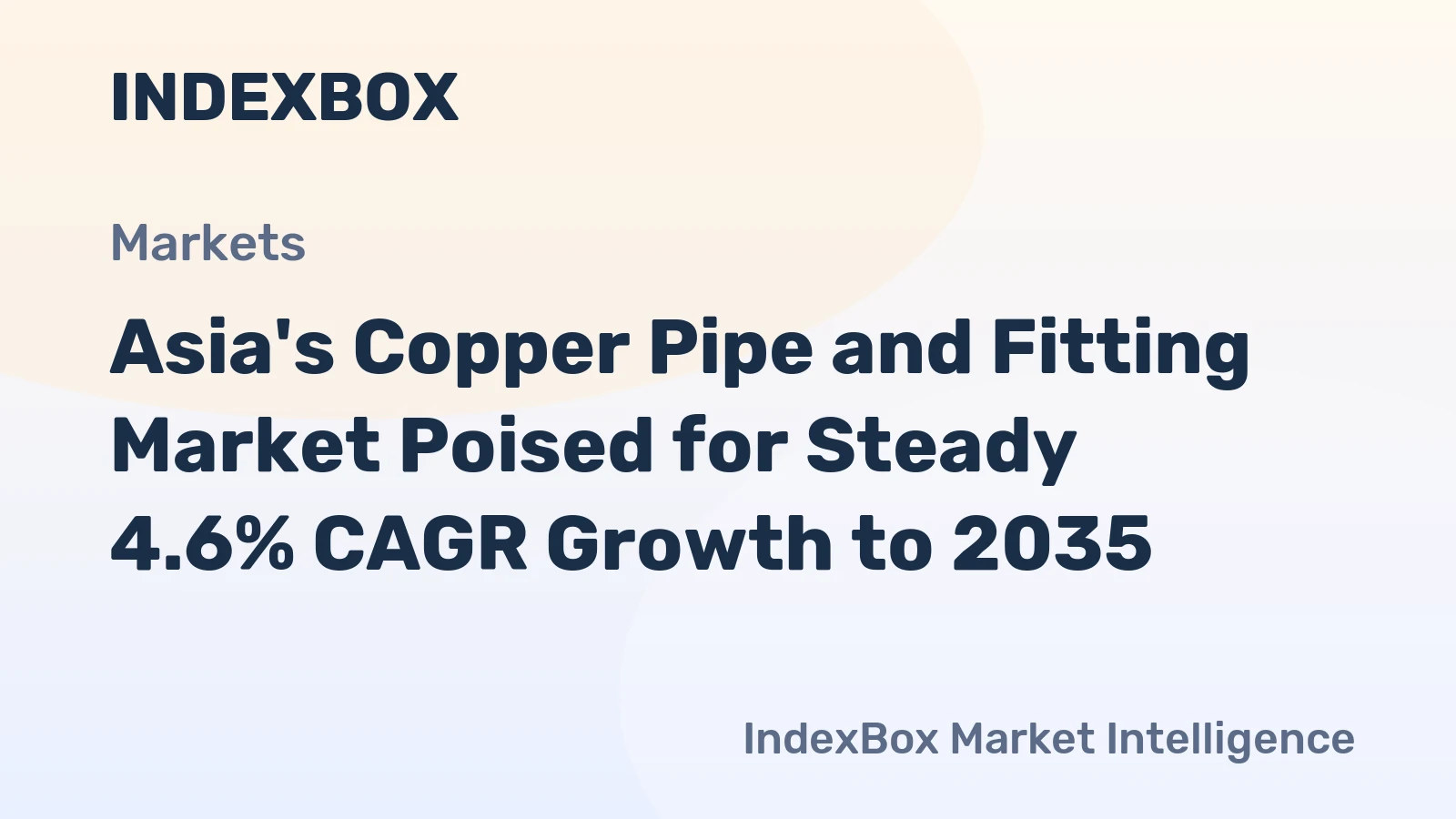 Asia's Copper Pipe and Fitting Market Poised for Steady 4.6% CAGR Growth to 2035