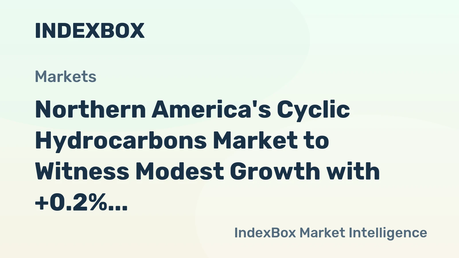 Northern America's Cyclic Hydrocarbons Market to Witness Modest Growth with +0.2% CAGR