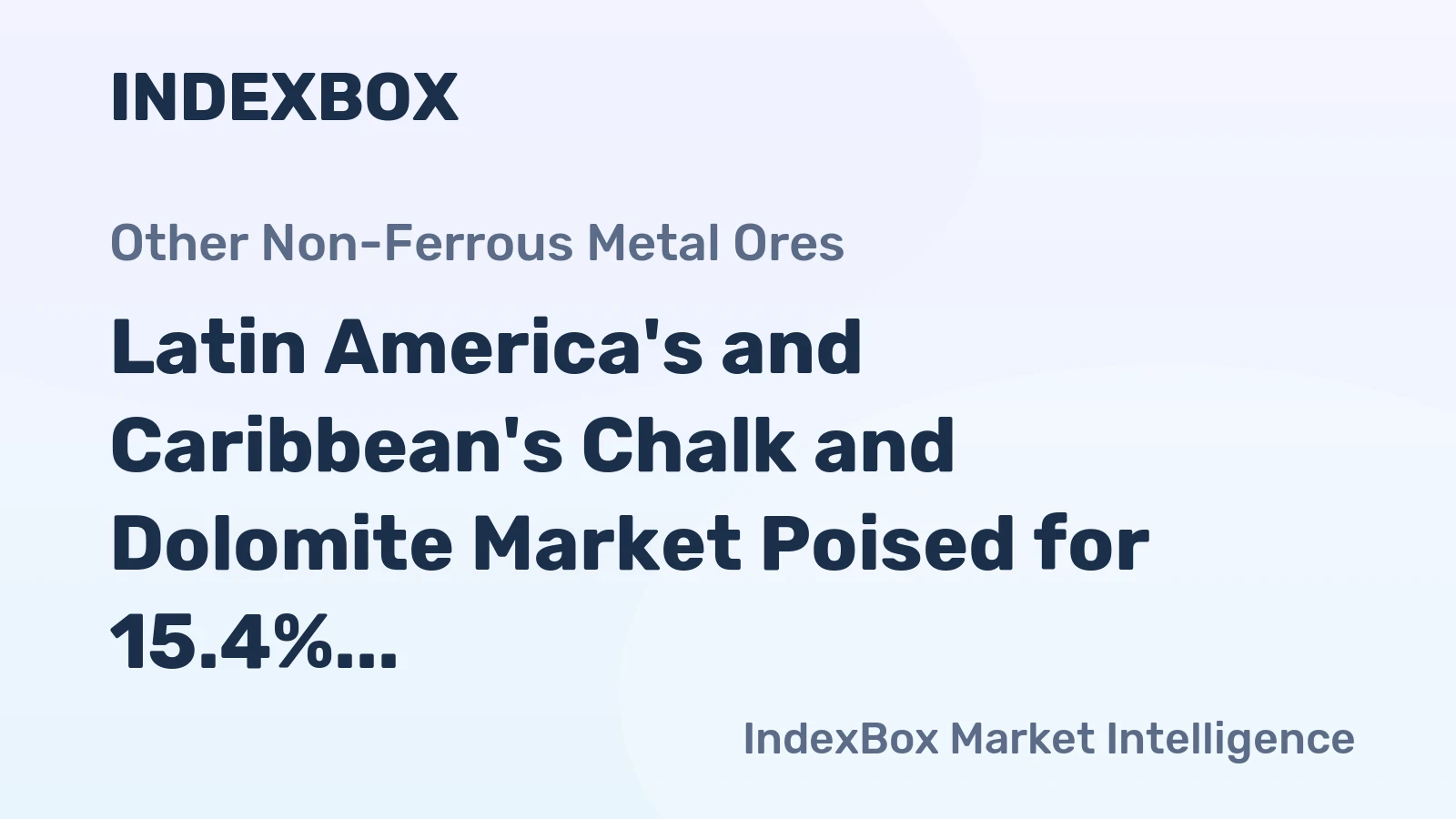 Latin America's and Caribbean's Chalk and Dolomite Market Poised for 15.4% CAGR Value Growth Through 2035