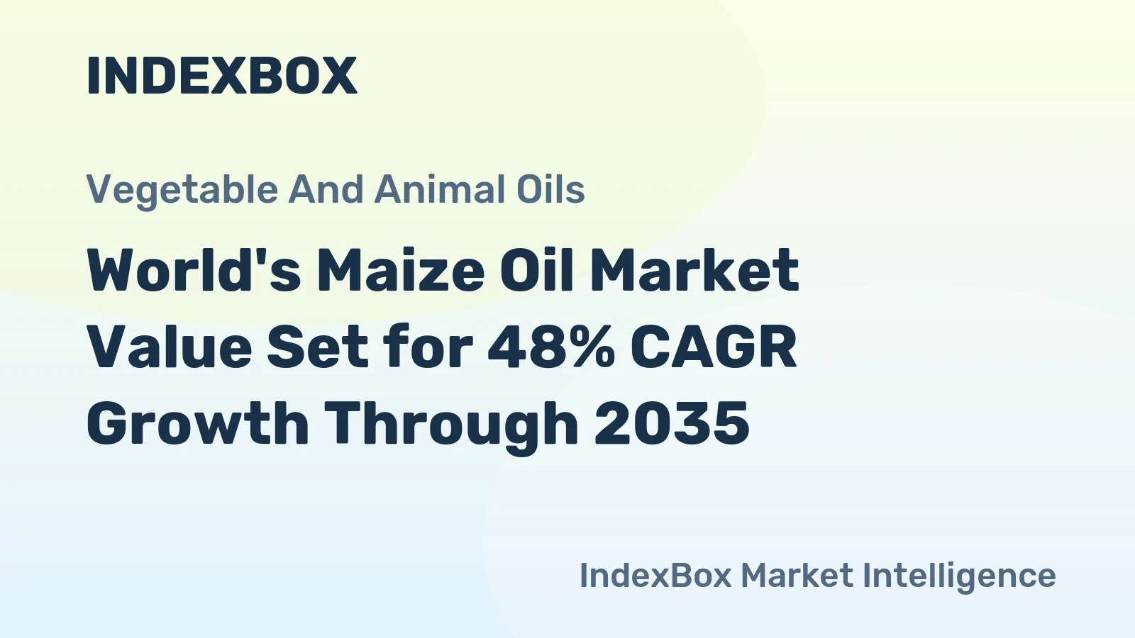 World's Maize Oil Market Value Set for 48% CAGR Growth Through 2035