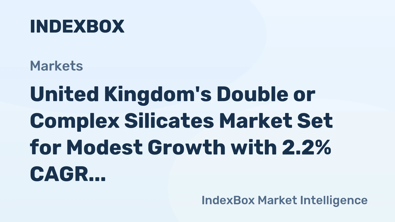 United Kingdom's Double or Complex Silicates Market Set for Modest Growth with 2.2% CAGR Through 2035