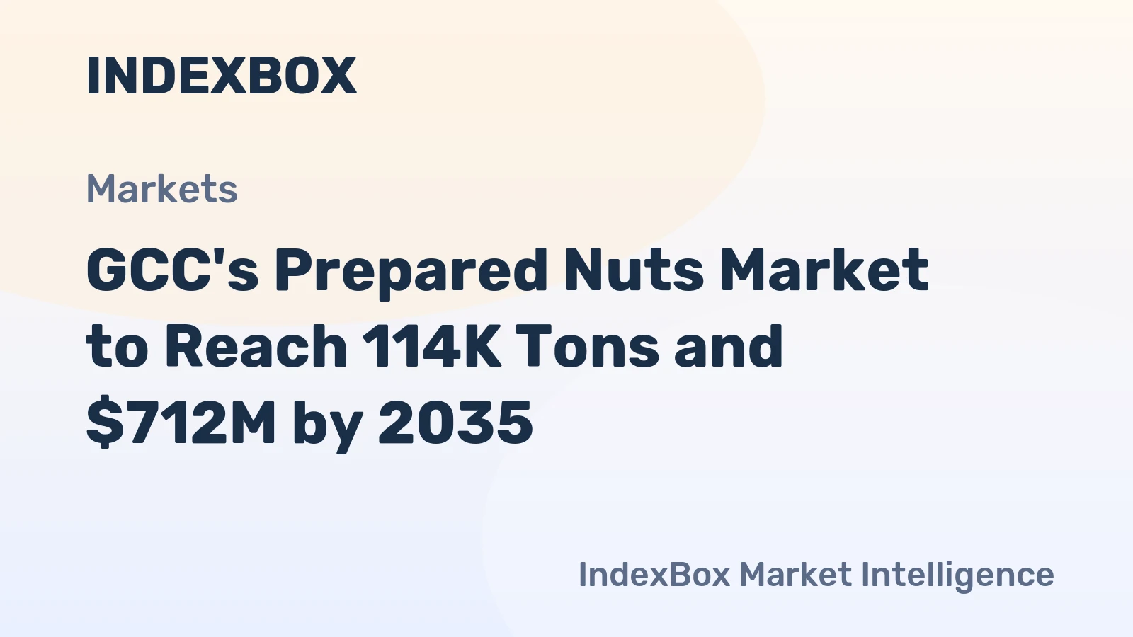 GCC's Prepared Nuts Market to Reach 114K Tons and $712M by 2035