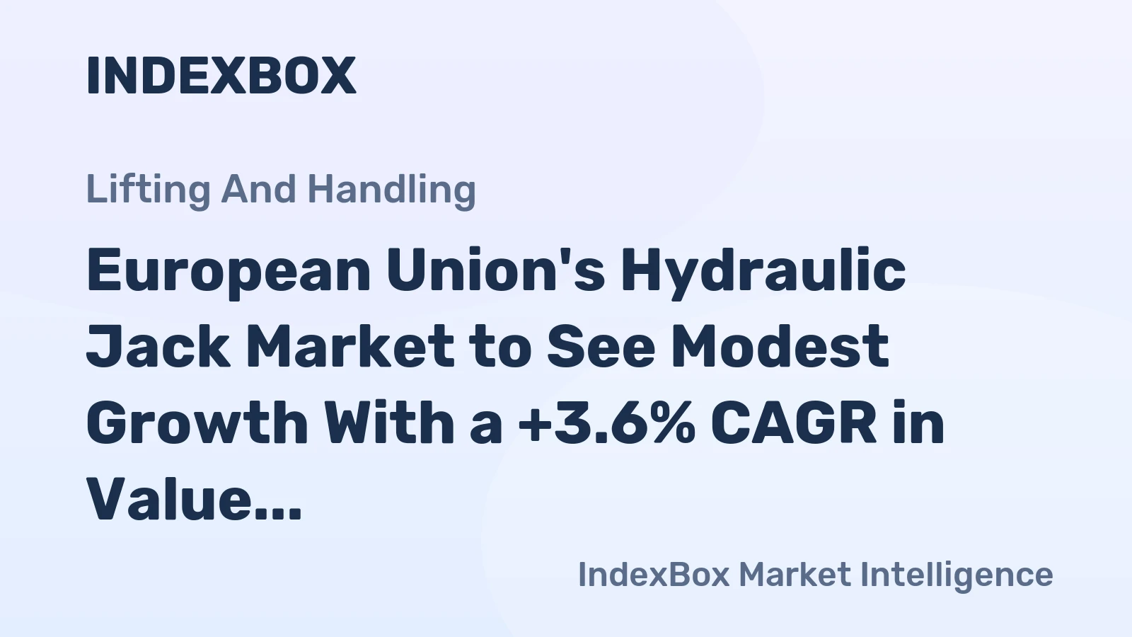 European Union's Hydraulic Jack Market to See Modest Growth With a +3.6% CAGR in Value Through 2035