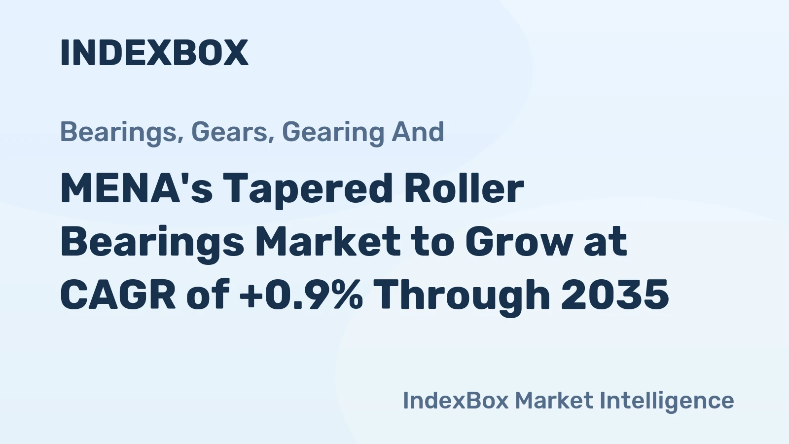 MENA's Tapered Roller Bearings Market to Grow at CAGR of +0.9% Through 2035
