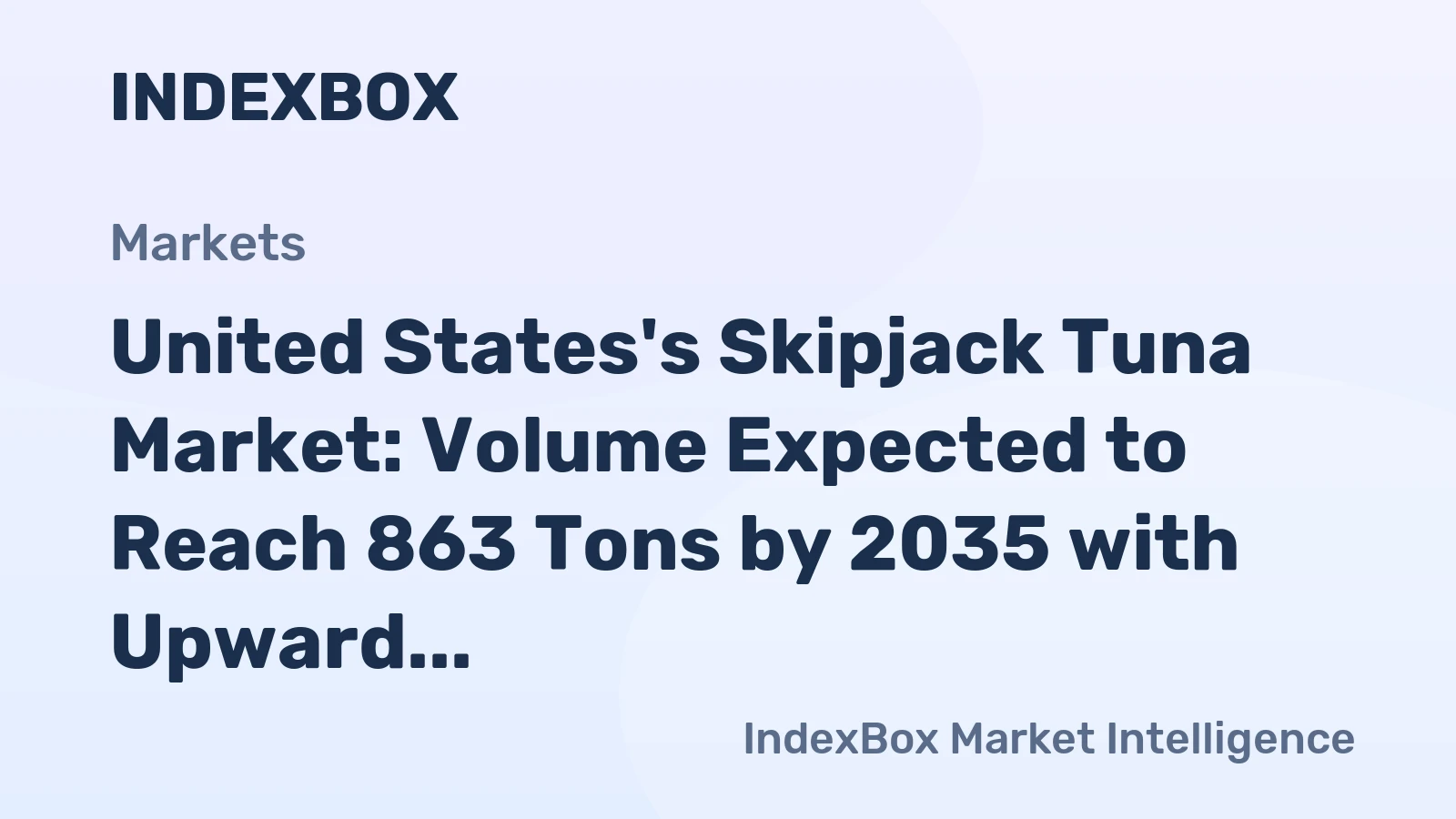 United States's Skipjack Tuna Market: Volume Expected to Reach 863 Tons by 2035 with Upward Consumption Trend