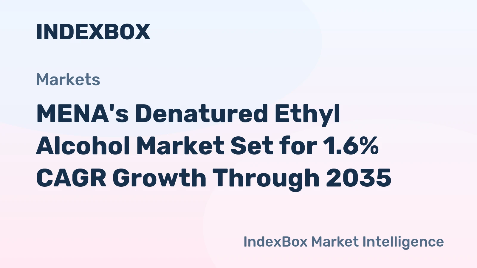 MENA's Denatured Ethyl Alcohol Market Set for 1.6% CAGR Growth Through 2035