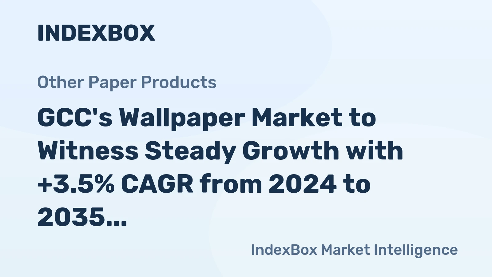 GCC's Wallpaper Market to Witness Steady Growth with +3.5% CAGR from 2024 to 2035