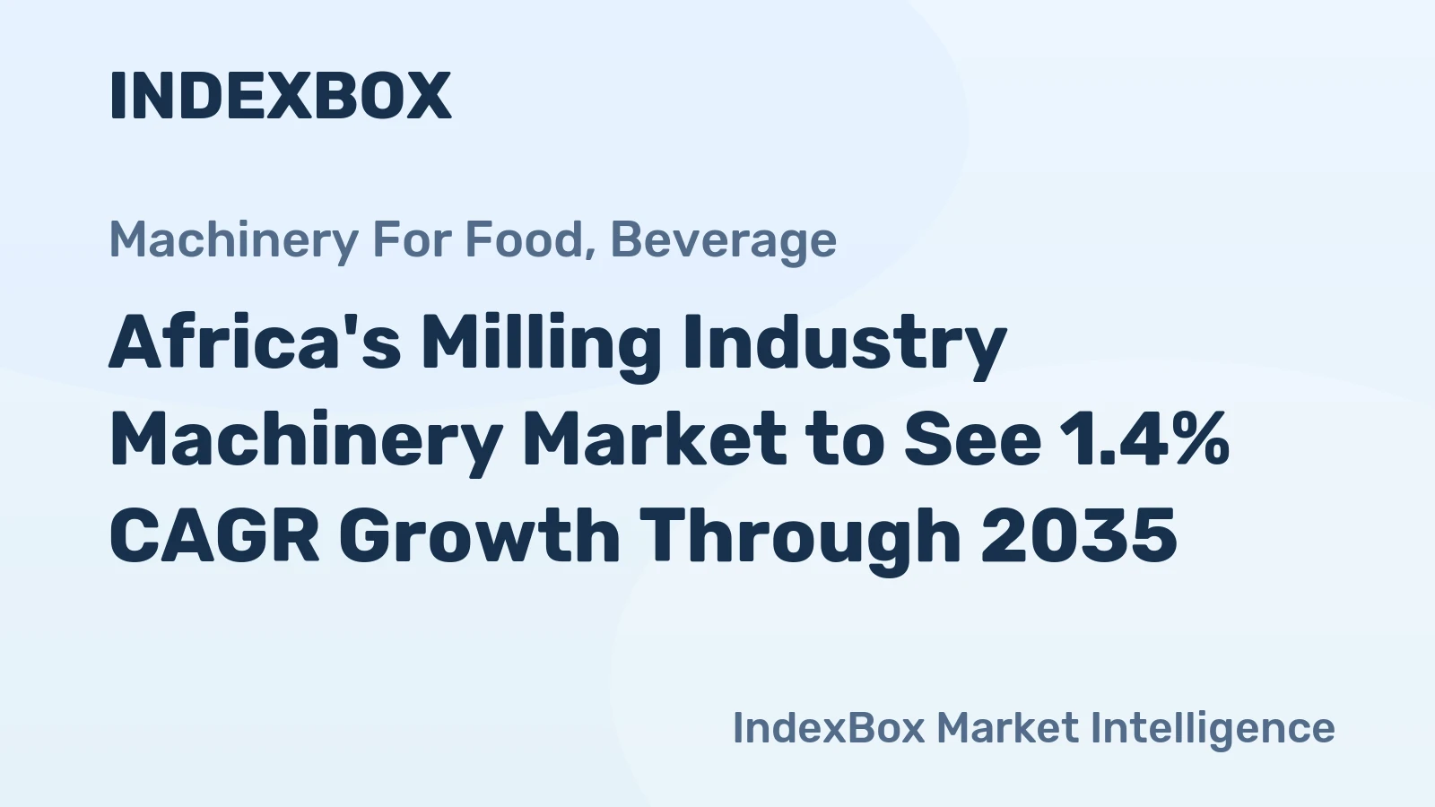 Africa's Milling Industry Machinery Market to See 1.4% CAGR Growth Through 2035
