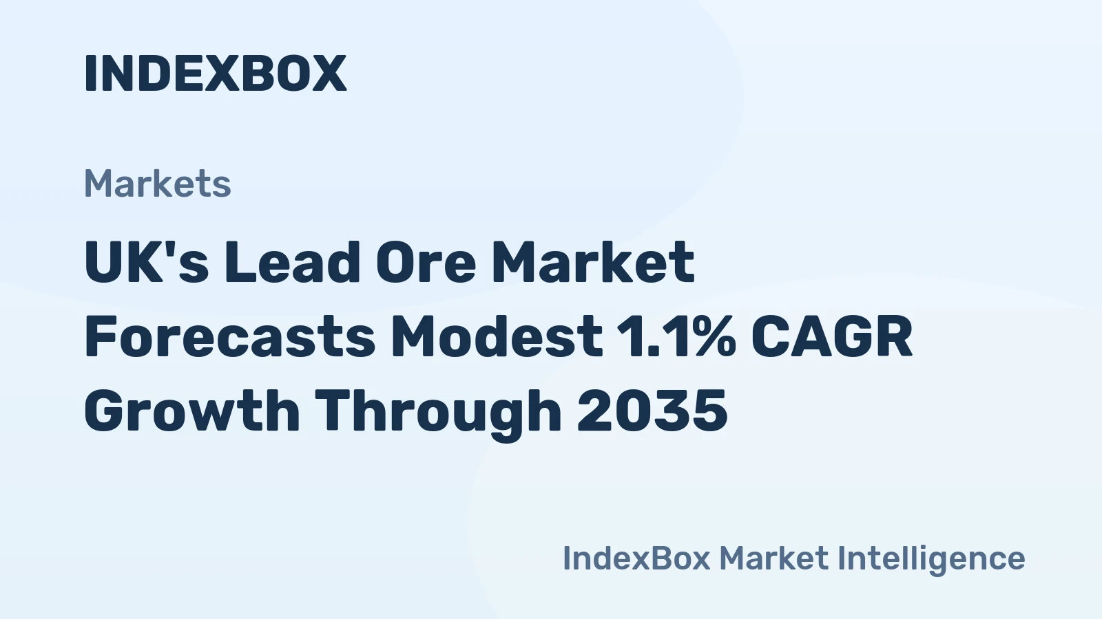 UK's Lead Ore Market Forecasts Modest 1.1% CAGR Growth Through 2035
