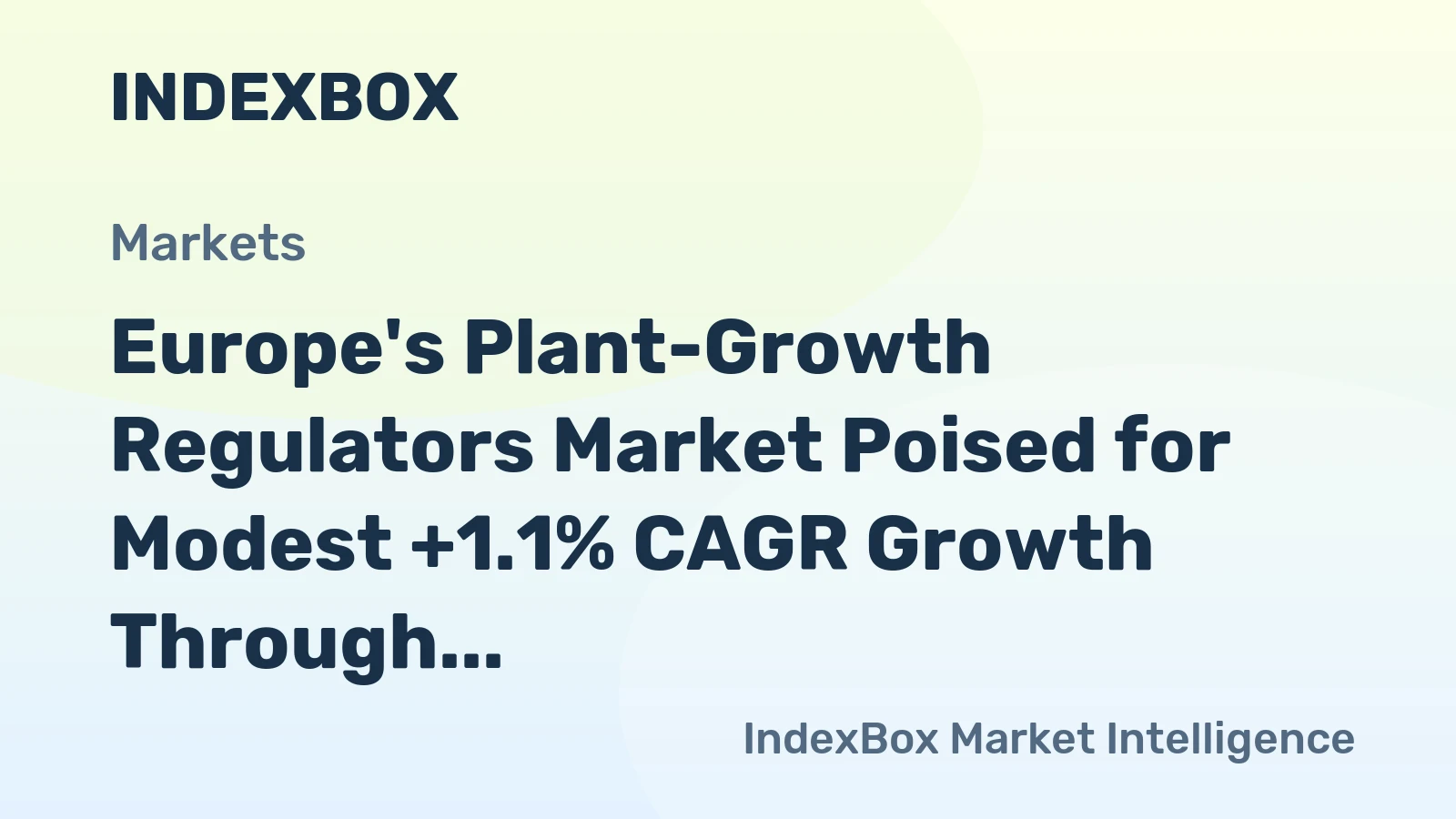 Europe's Plant-Growth Regulators Market Poised for Modest +1.1% CAGR Growth Through 2035